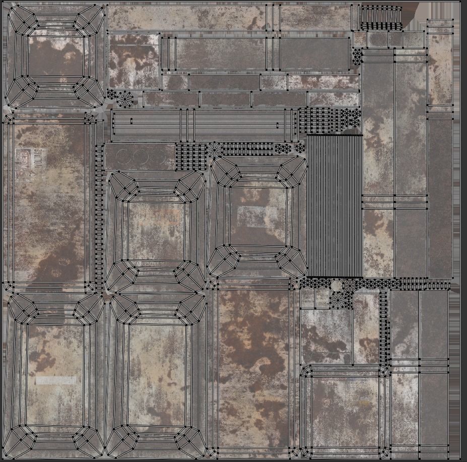 3D model Rusty Fuse Box Cluster -Low Poly Game-Ready VR / AR / low-poly ...