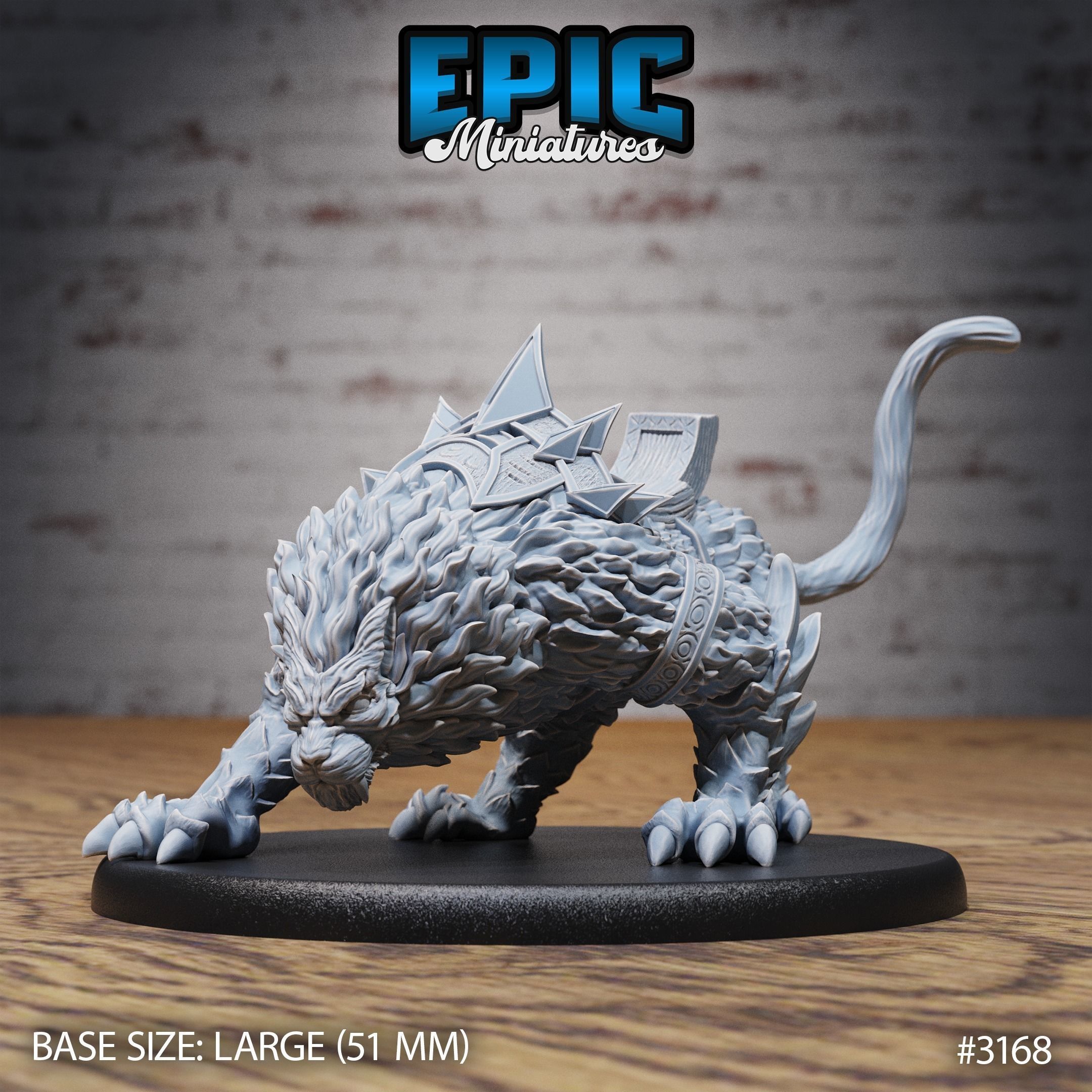 Draconic Tiger Mount - DnD Tabletop Miniature 3D Model 3D model 3D ...