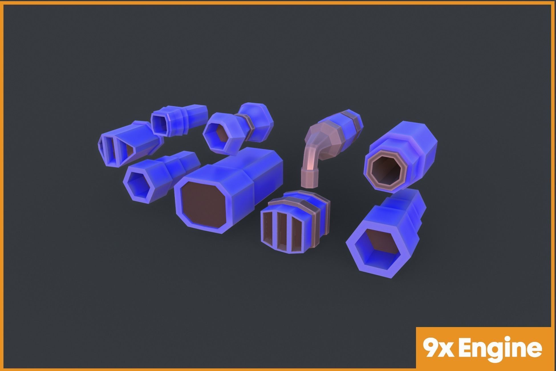 Modular SCI-FI Space ships 3D model | CGTrader