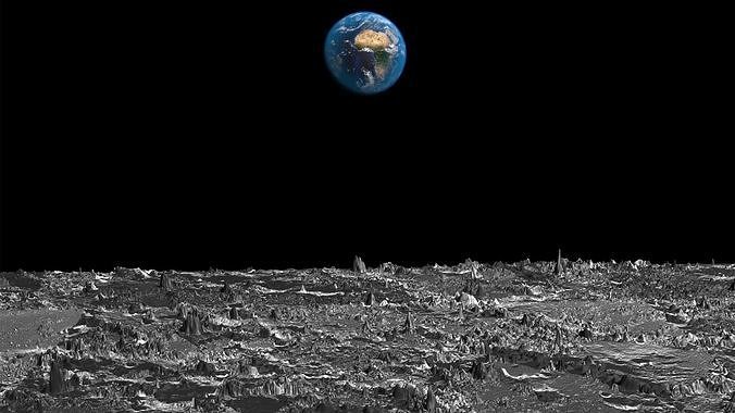 Moon Surface 3D model | CGTrader