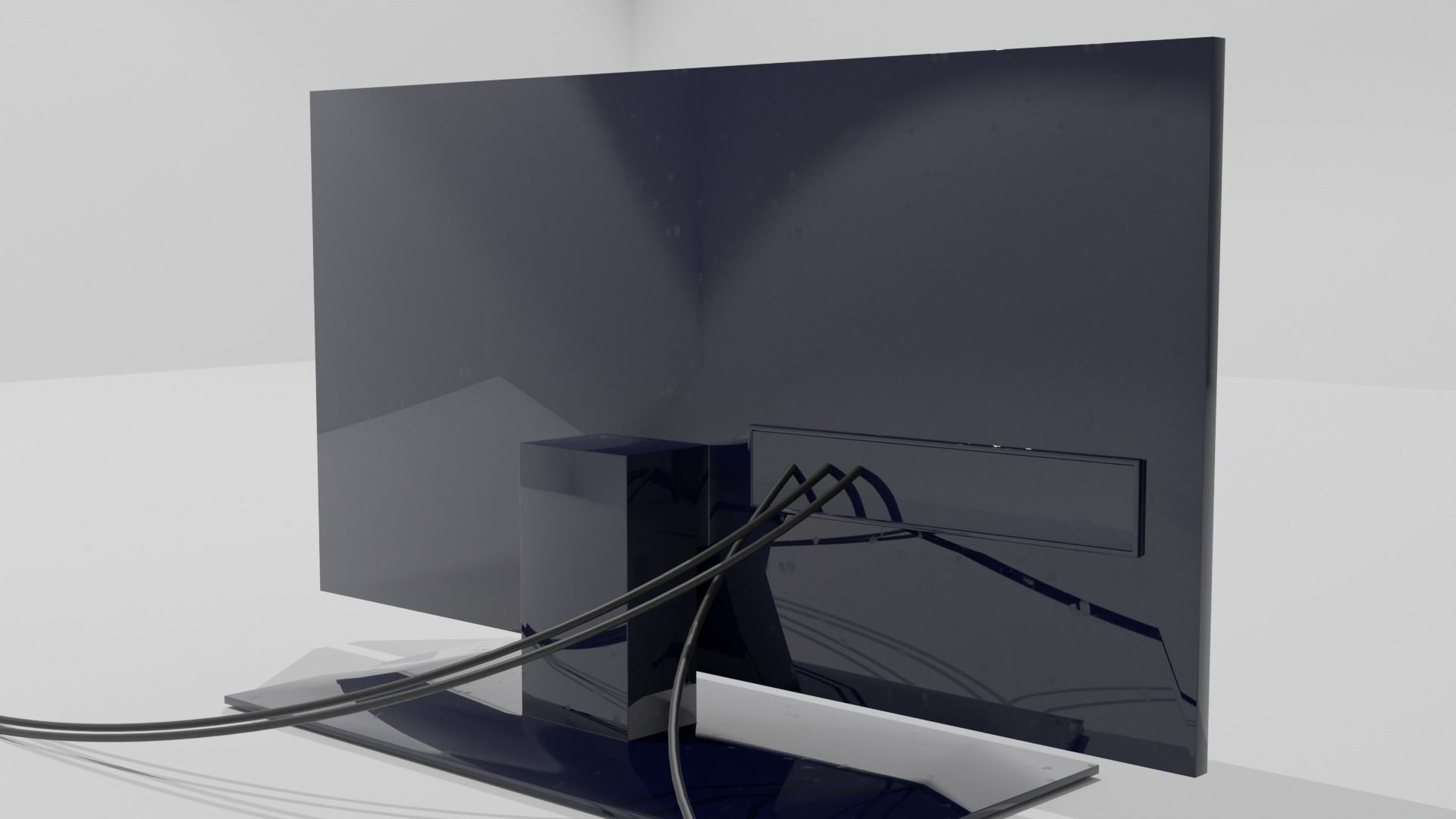 Lowpoly flat screen tv free 3D model | CGTrader