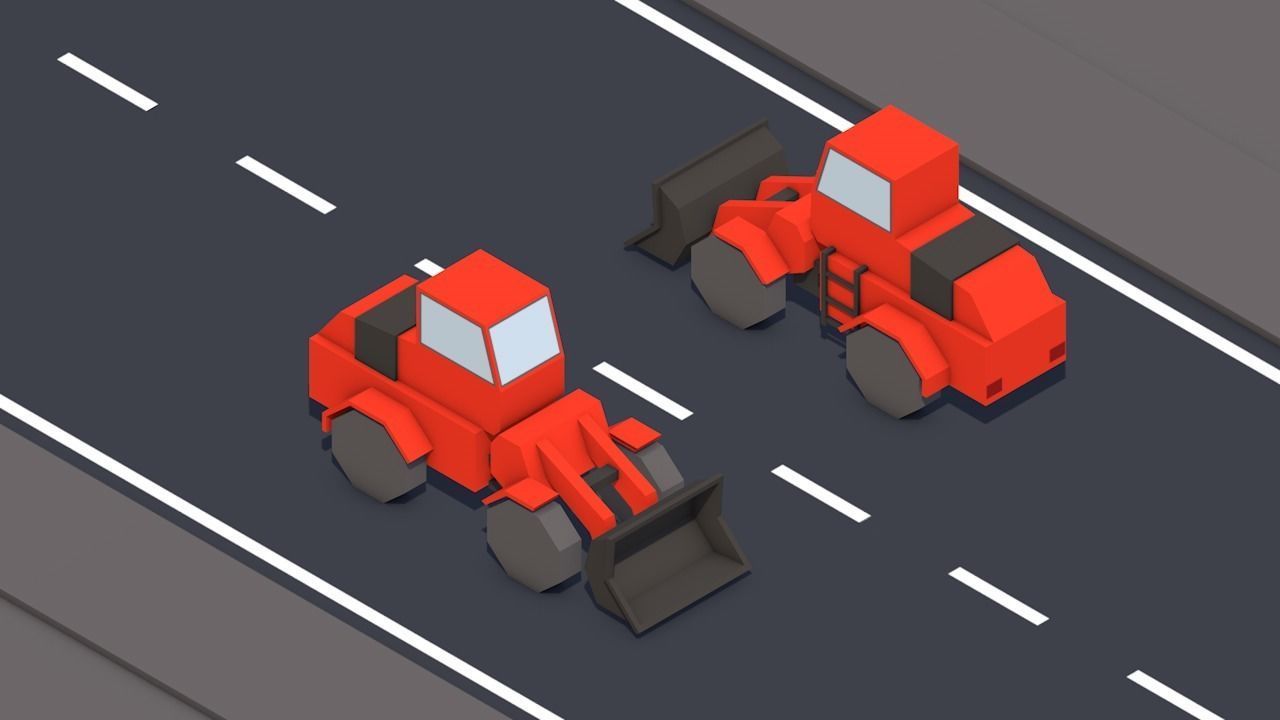 Free Big Low Poly Simple Urban City 3D Asset Pack free VR / AR / low ...