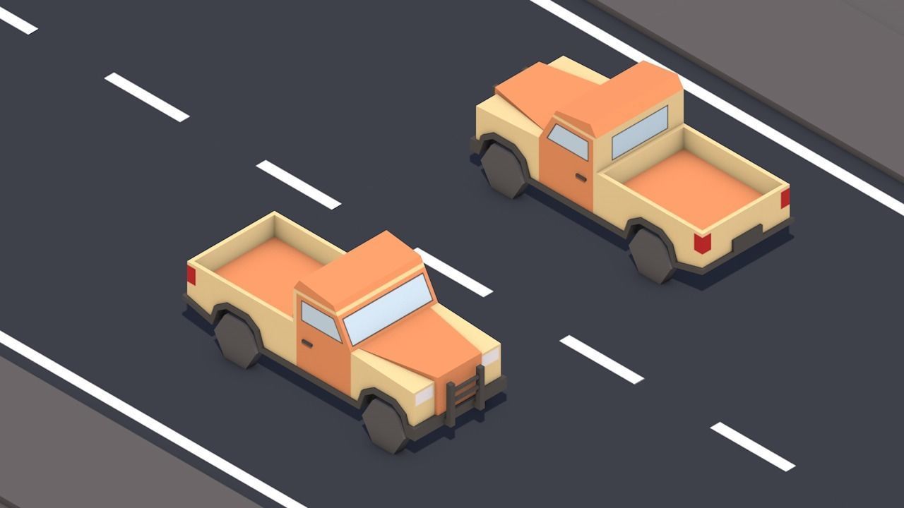 Free Big Low Poly Simple Urban City 3D Asset Pack free VR / AR / low ...