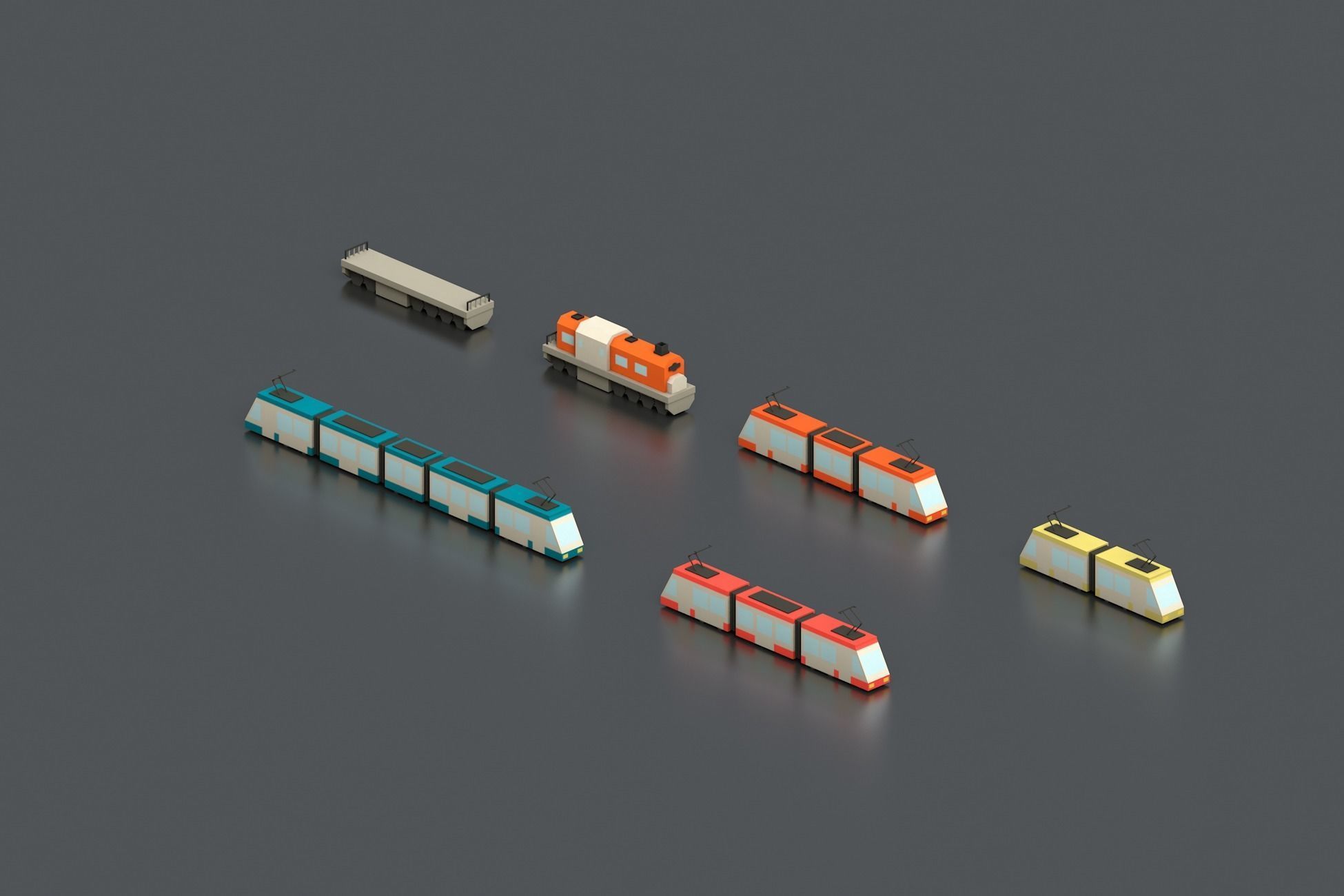 Free Big Low Poly Simple Urban City 3D Asset Pack free VR / AR / low ...