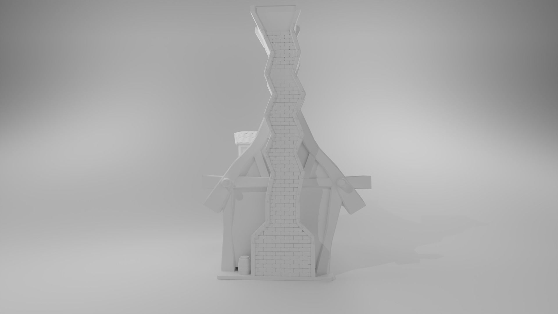 Simple Printable Cottage 3D model 3D printable | CGTrader
