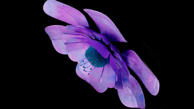 High poly exotic flower 3D model | CGTrader