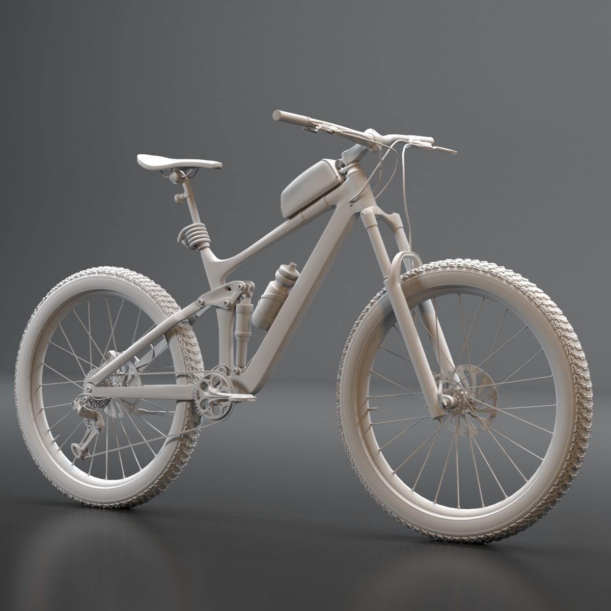 Mountain Bike-Blue 3D model | CGTrader
