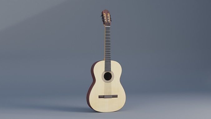 3D model Guitar VR / AR / low-poly | CGTrader