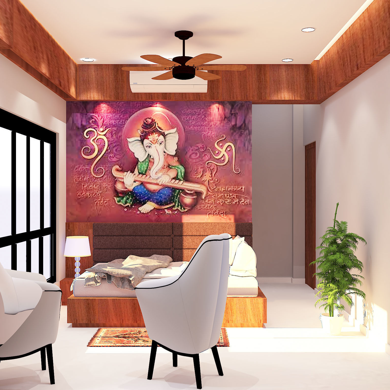 Bedroom 3d Interior Design 3D model 3D printable | CGTrader