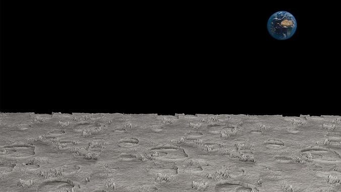 Moon Surface 3D model | CGTrader