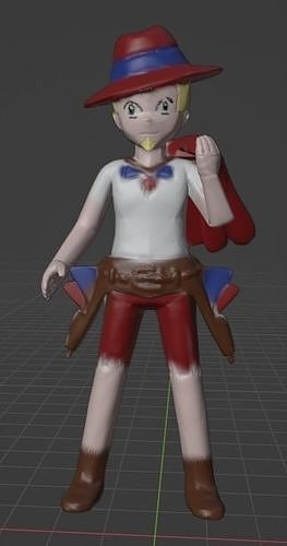 Aarune pokemon trainer 3D model 3D printable | CGTrader
