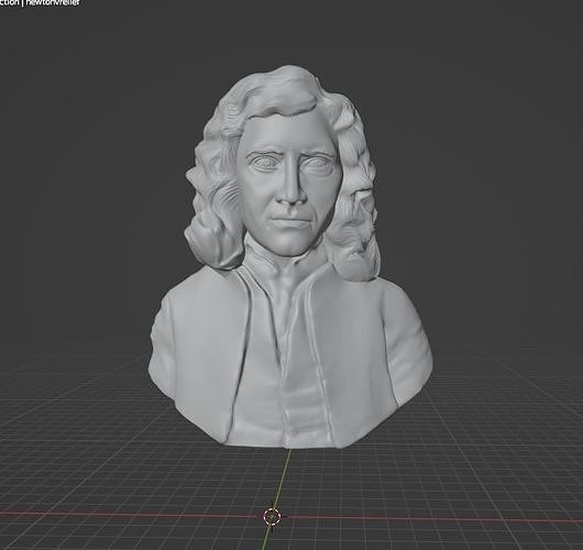 Isaac Newton Relief 3D model 3D printable | CGTrader