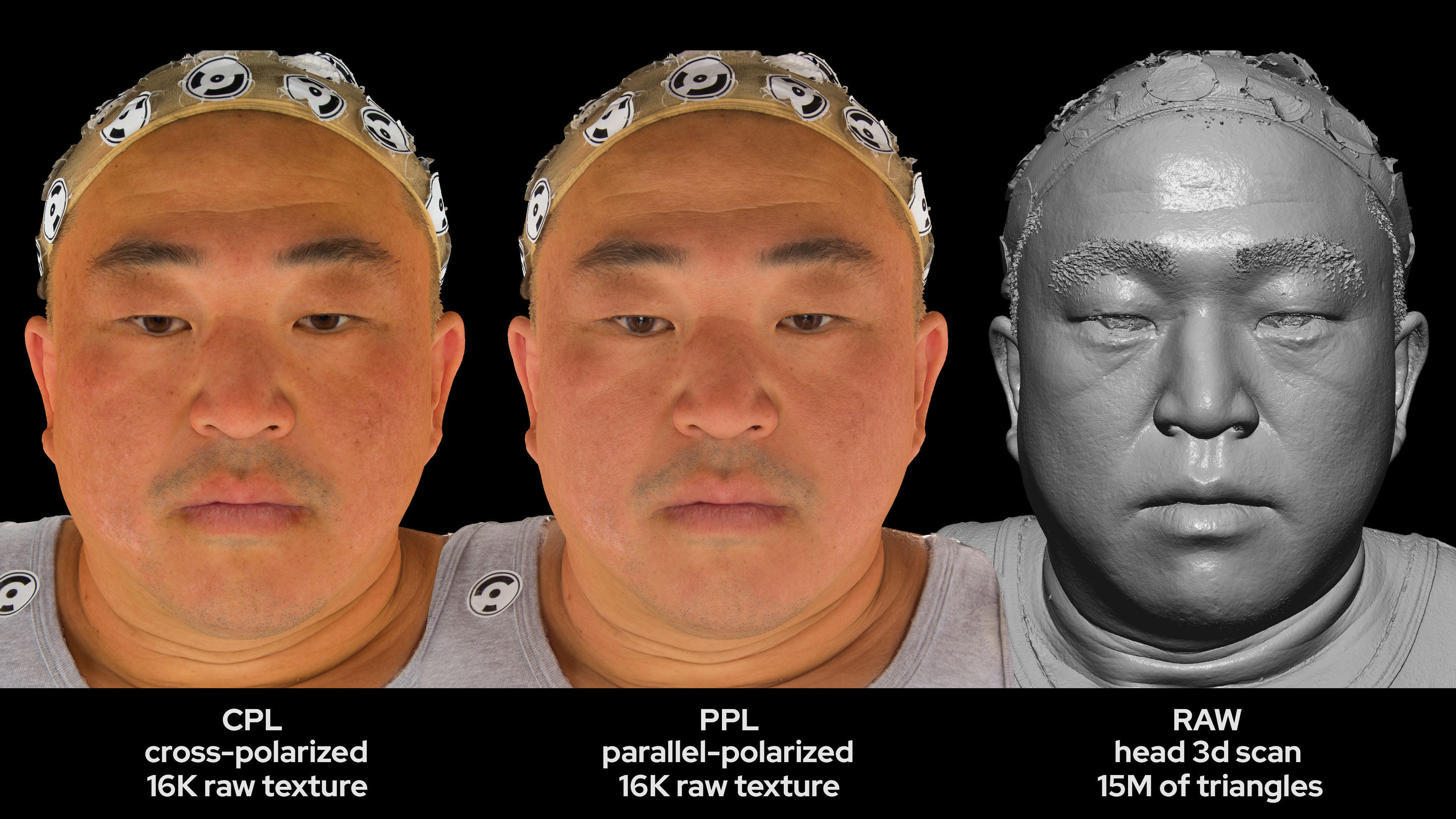 Asian Male 40s head scan 018 3D model | CGTrader