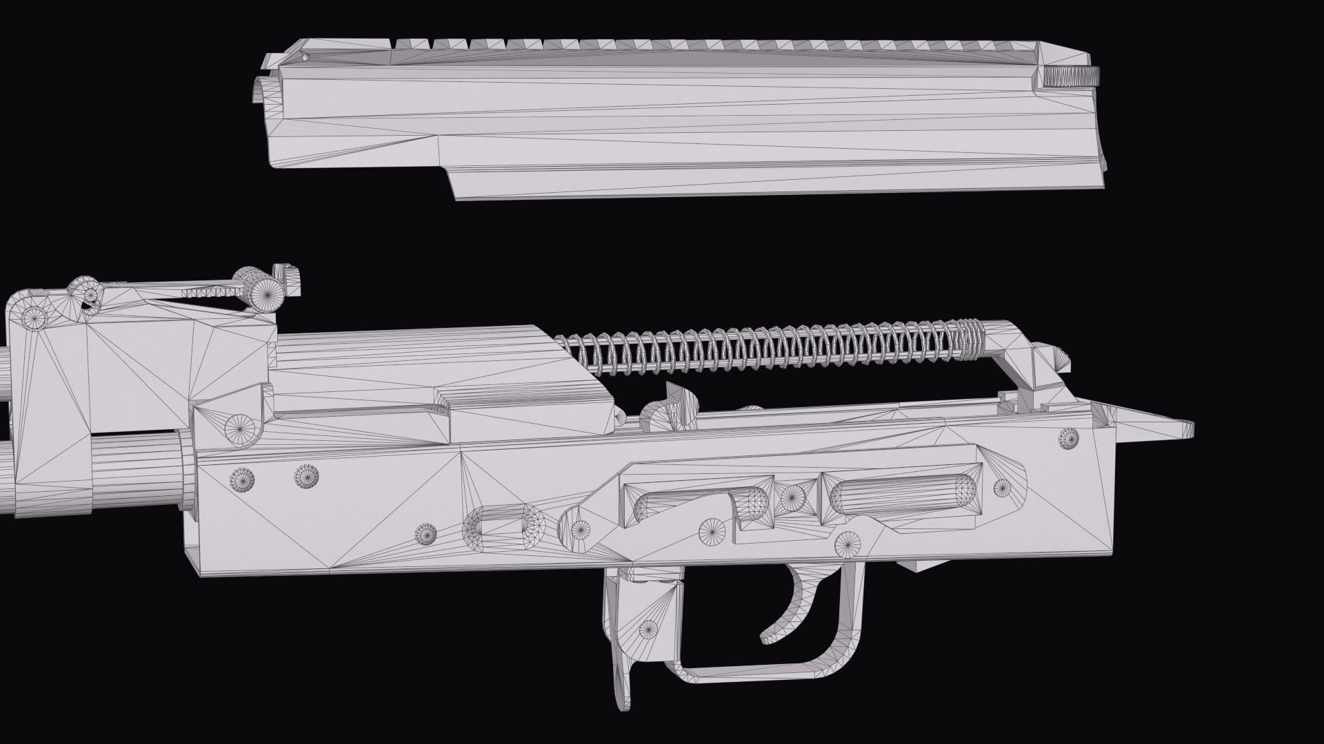 3D model Modular assault rifle Rifle Dynamics 704 AK system VR / AR ...