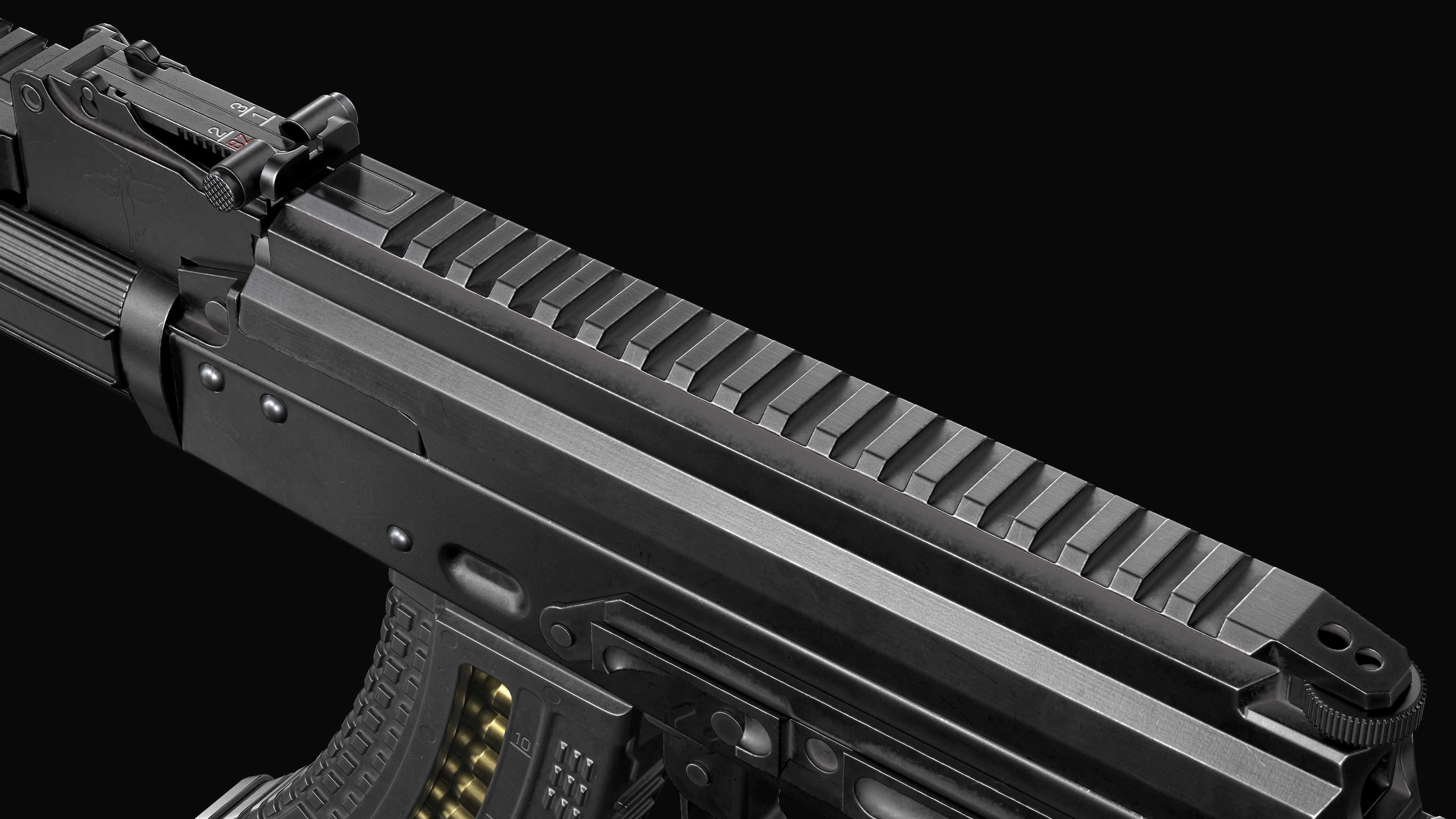 3D model Modular assault rifle Rifle Dynamics 704 AK system VR / AR ...