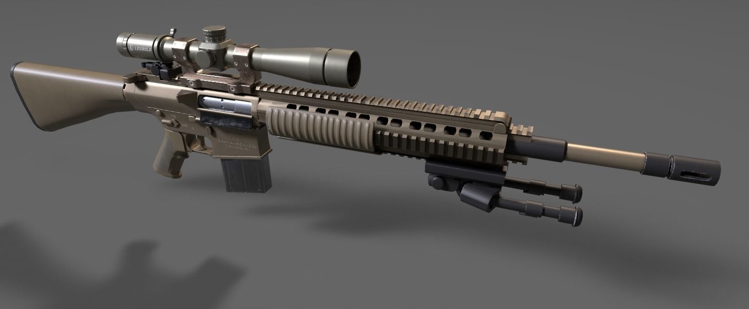 3D model M110 Sniper Rifle VR / AR / low-poly | CGTrader