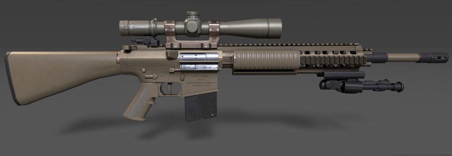 3D model M110 Sniper Rifle VR / AR / low-poly | CGTrader