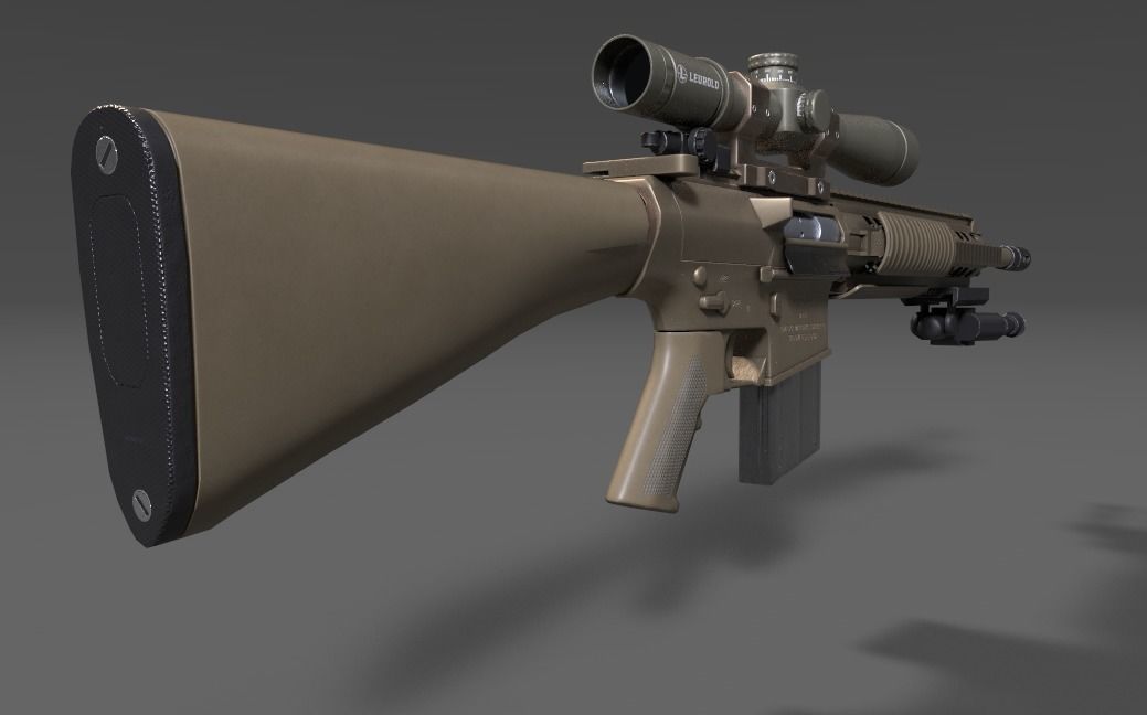 3D model M110 Sniper Rifle VR / AR / low-poly | CGTrader