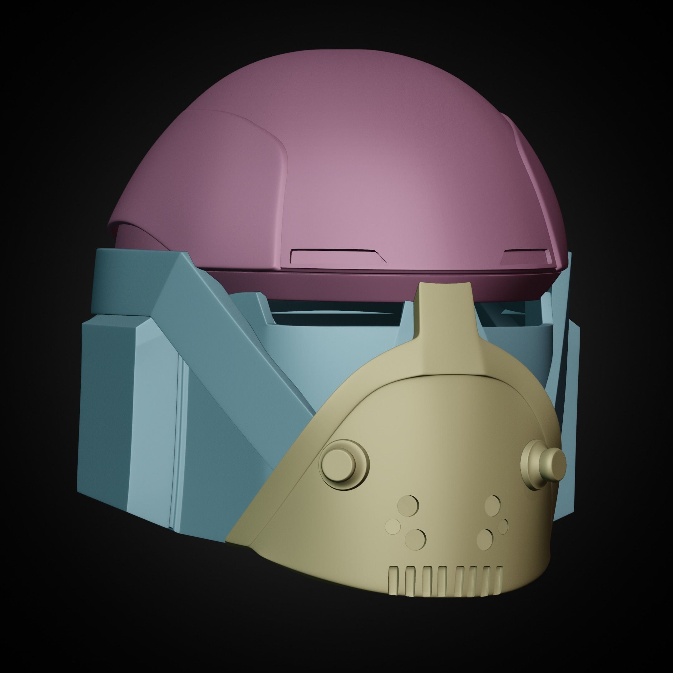 The Bad Batch Wrecker Helmet for Cosplay 3D model 3D printable | CGTrader