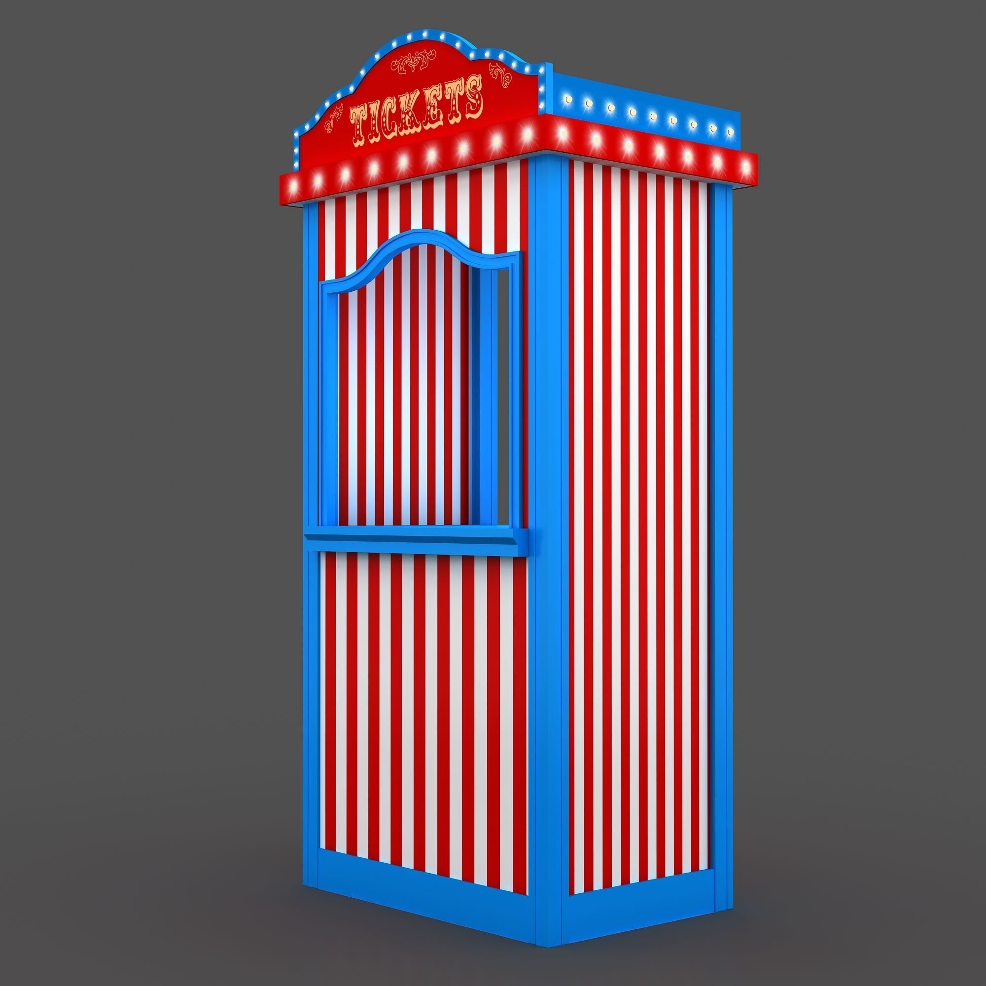 3D model Ticket Booth VR / AR / low-poly | CGTrader
