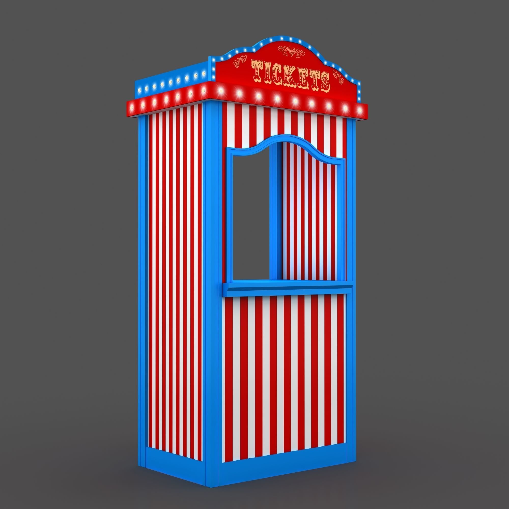 3D model Ticket Booth VR / AR / low-poly | CGTrader