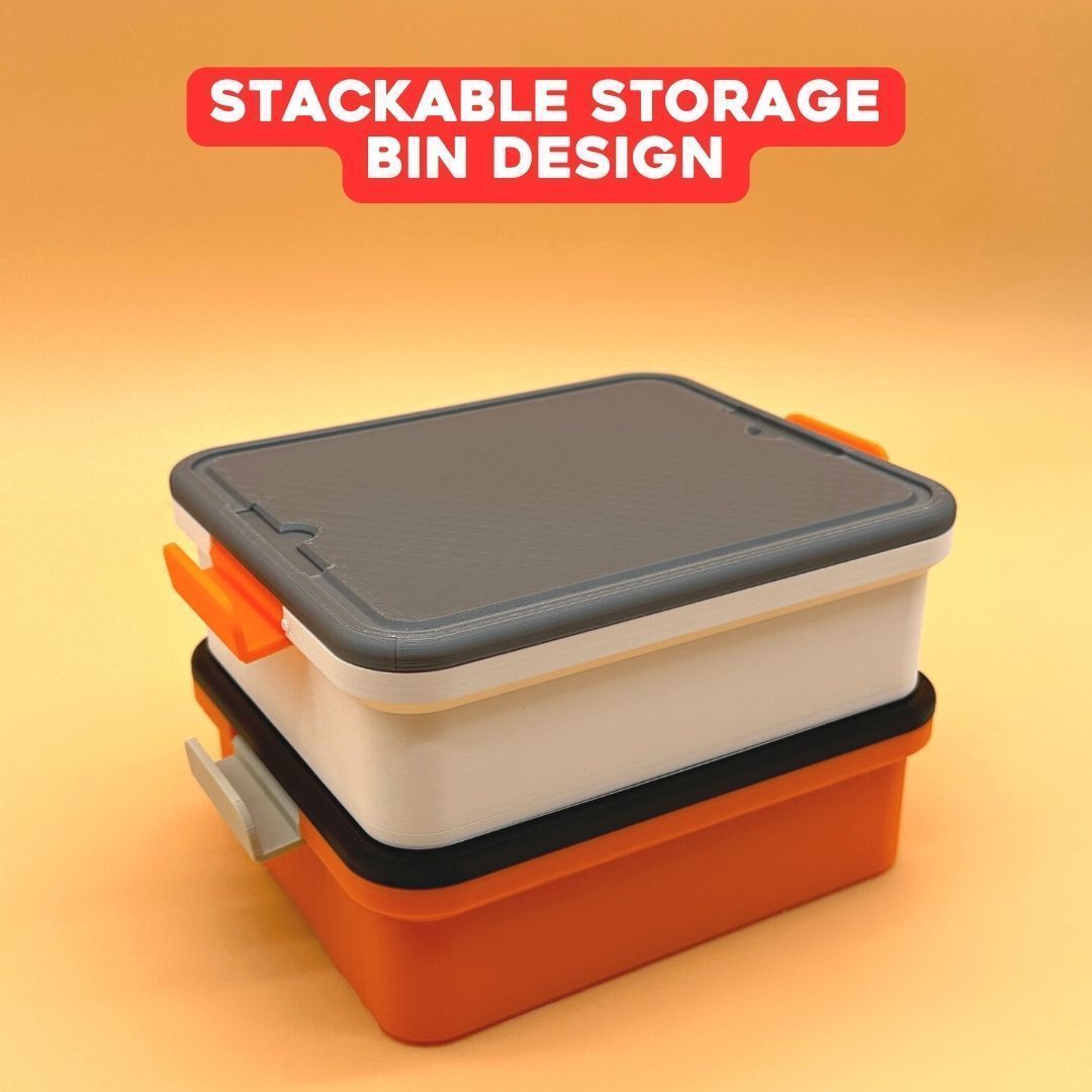 3D Printable Snap On Storage Case With Clasps 3D model 3D printable ...