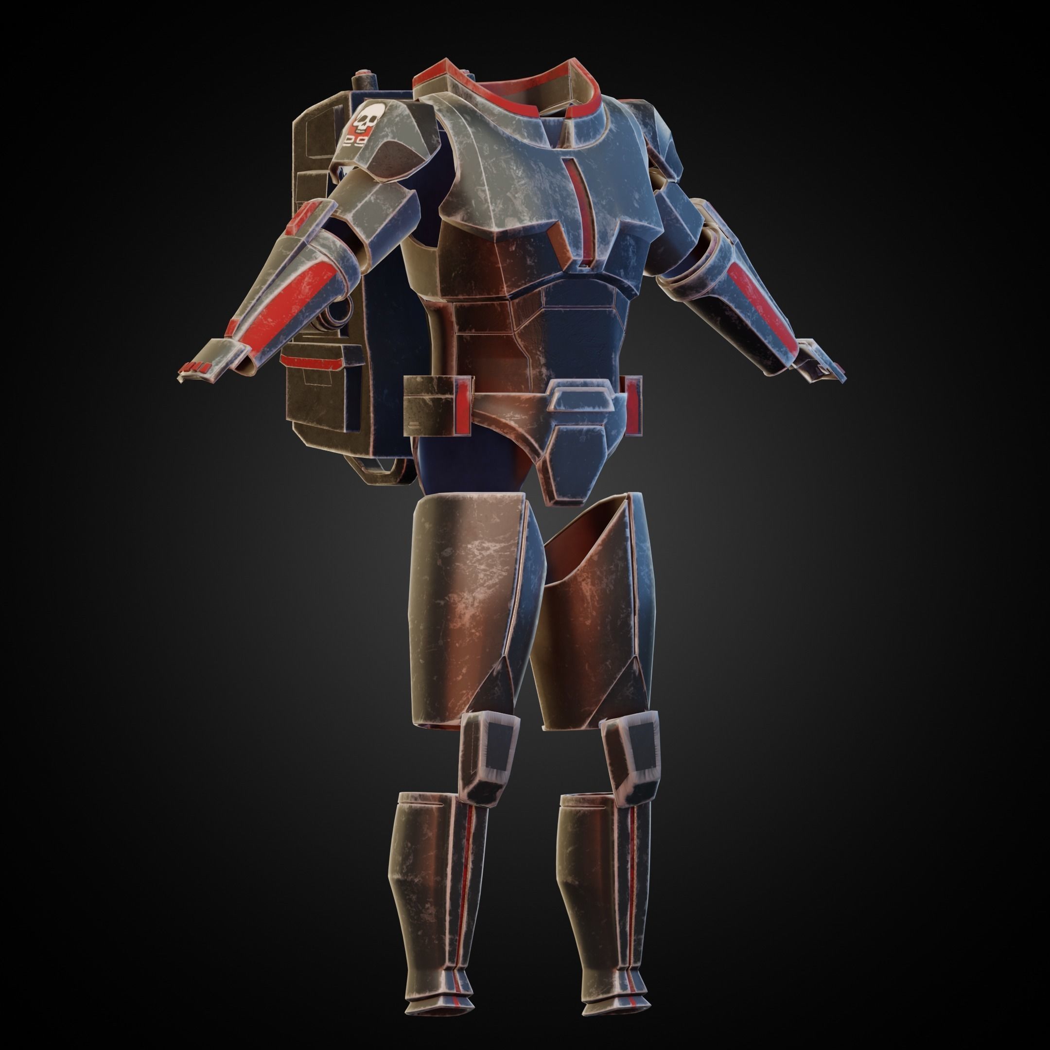 The Bad Batch Wrecker Armor for Cosplay 3D model 3D printable | CGTrader