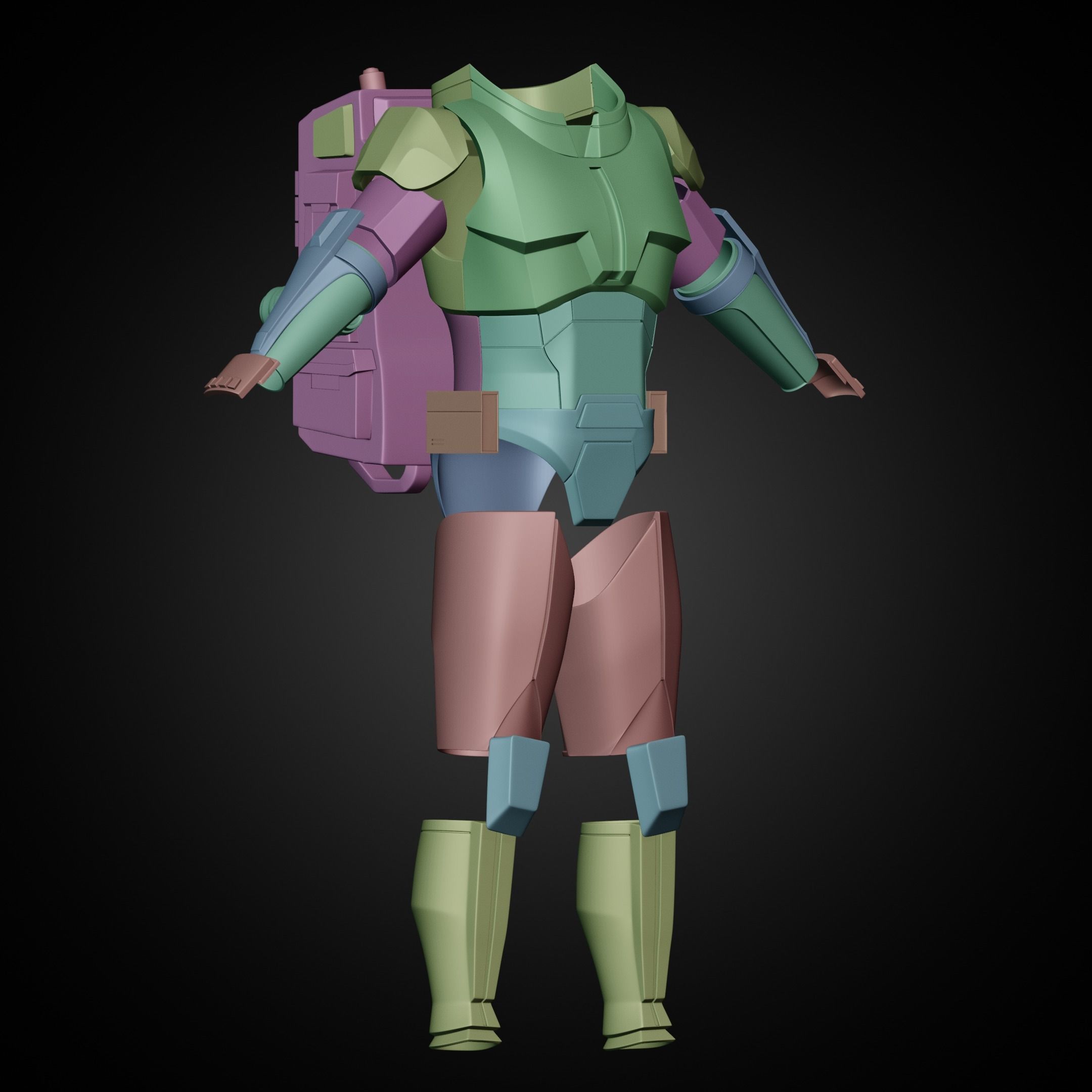 The Bad Batch Wrecker Armor for Cosplay 3D model 3D printable | CGTrader