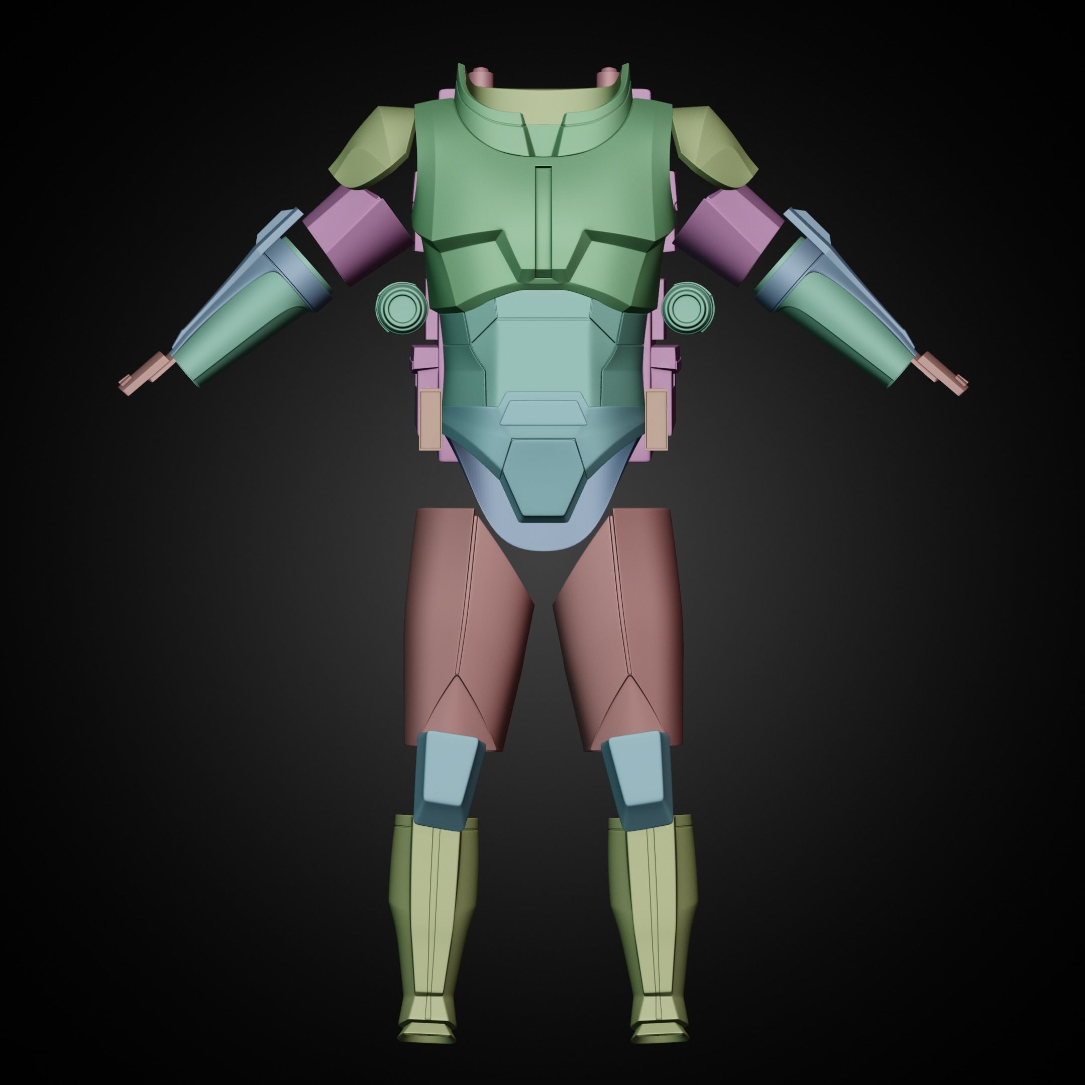The Bad Batch Wrecker Armor for Cosplay 3D model 3D printable | CGTrader