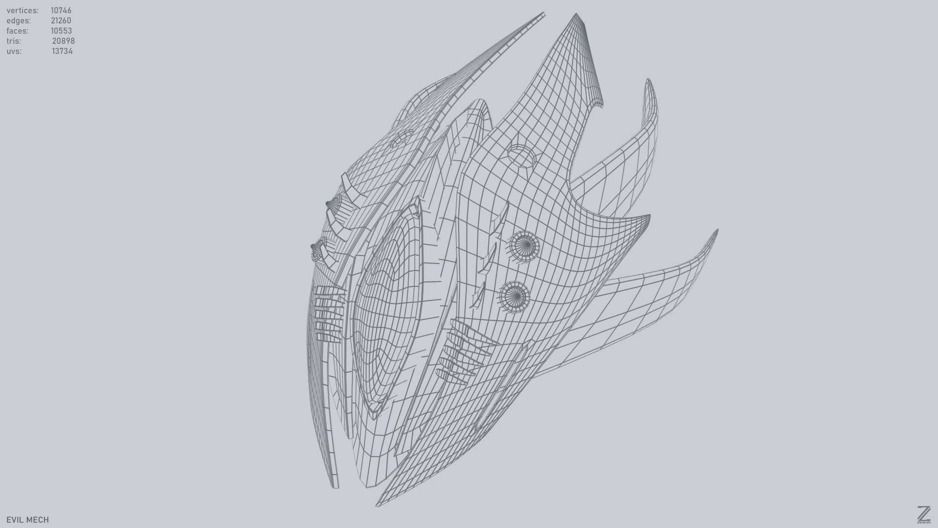 3D model Evil mech VR / AR / low-poly | CGTrader