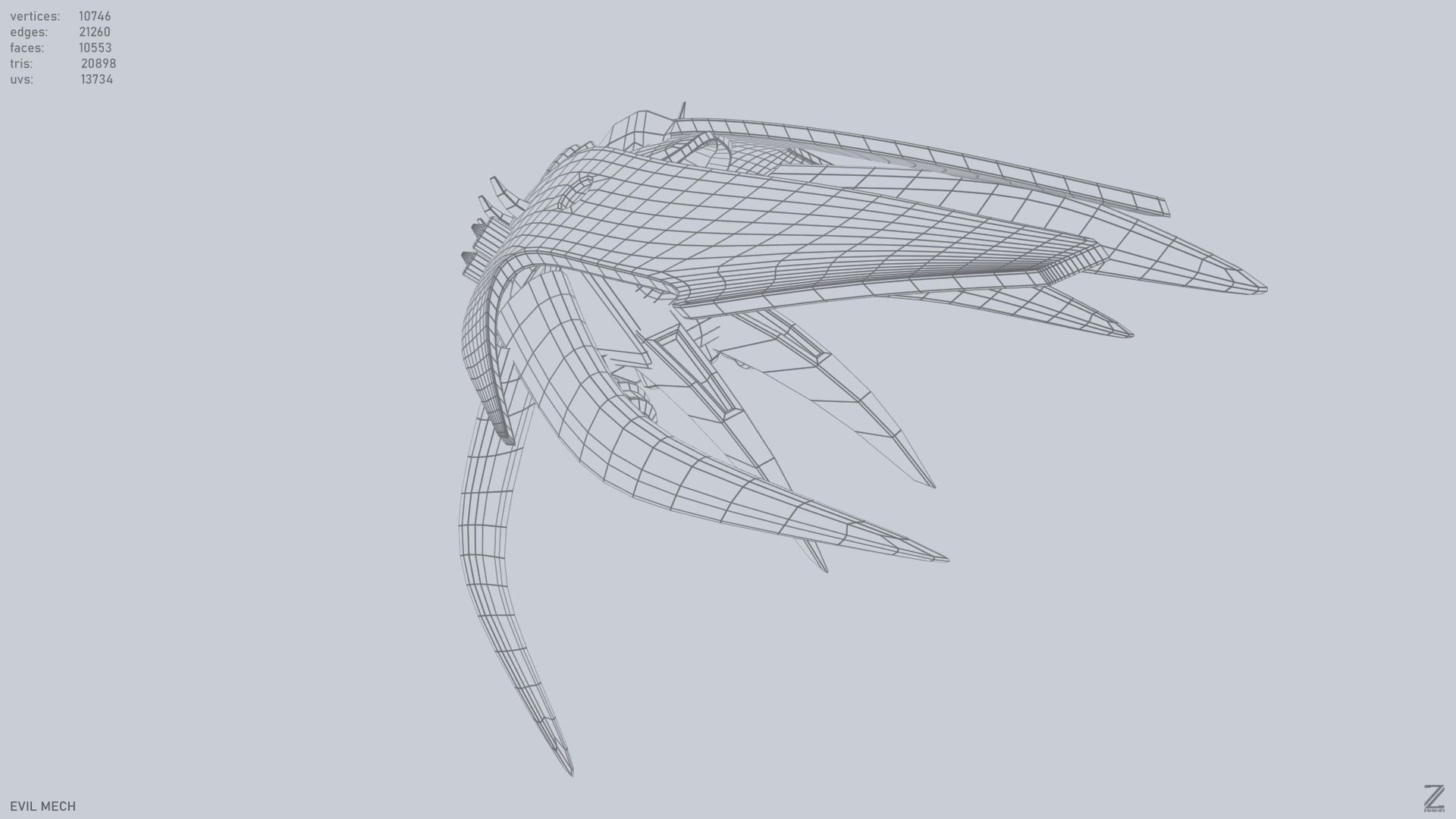 3D model Evil mech VR / AR / low-poly | CGTrader