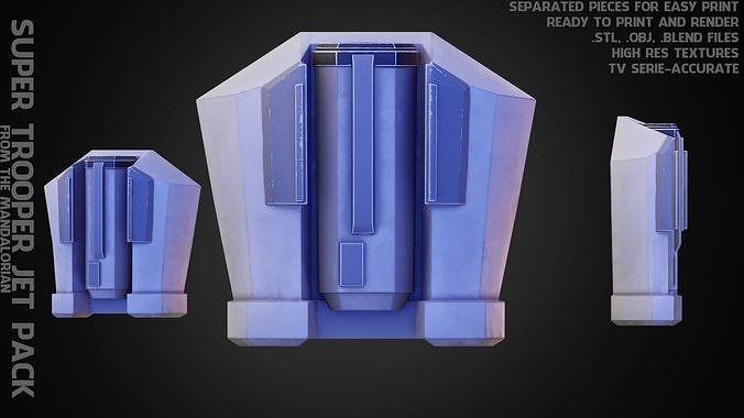 The Mandalorian Imperial Super Trooper JetPack for Cosplay 3D model 3D ...