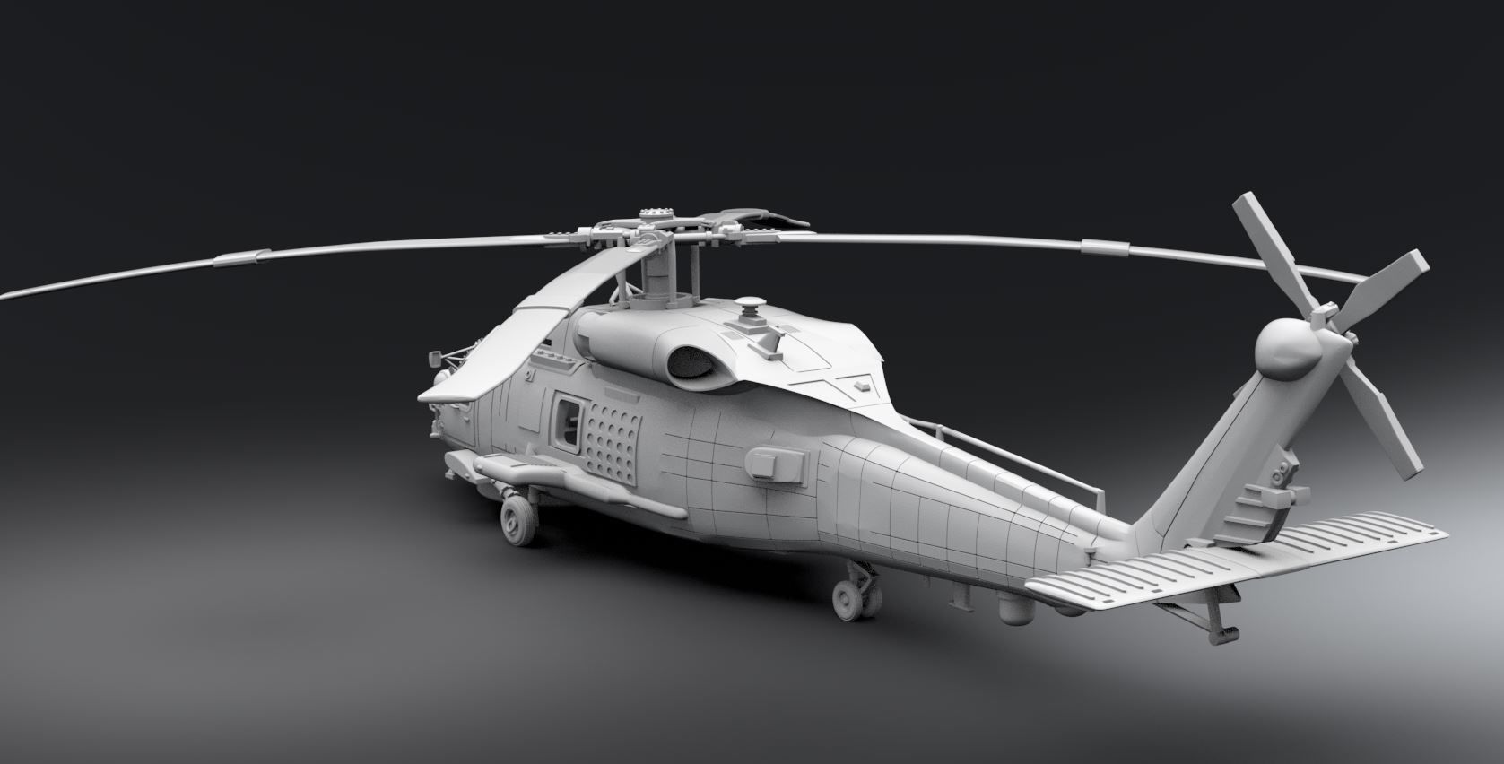 SH60B SeaHawk Scale model 3D model 3D printable | CGTrader