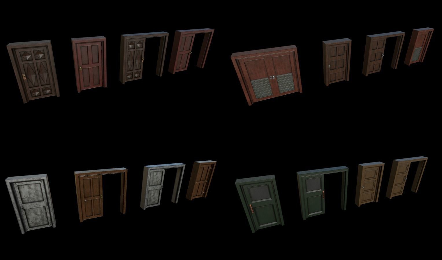 3D model Modular Police Station Props Pack VR / AR / low-poly | CGTrader