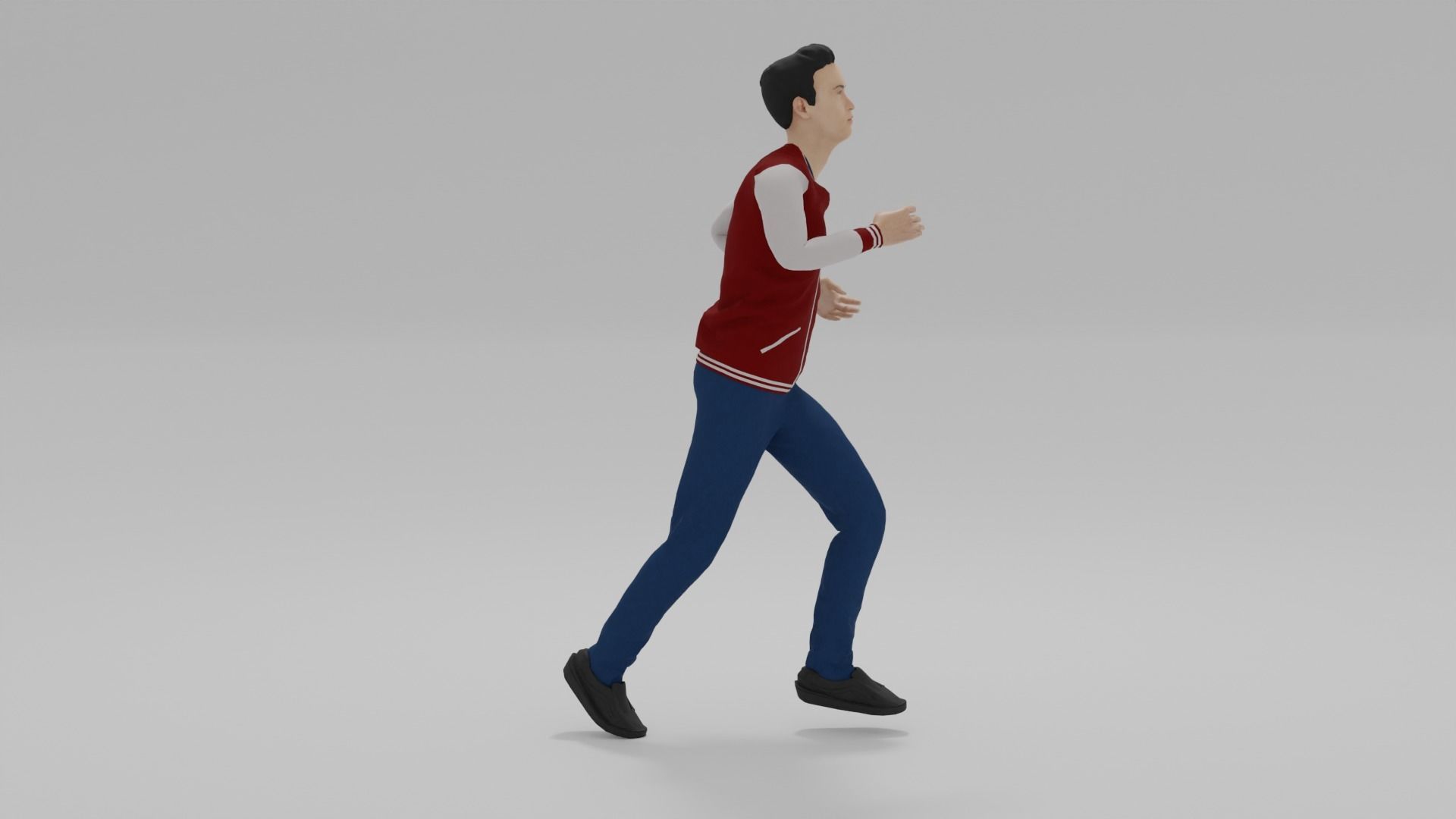 3D model Varsity Man Run Animation VR / AR / low-poly | CGTrader