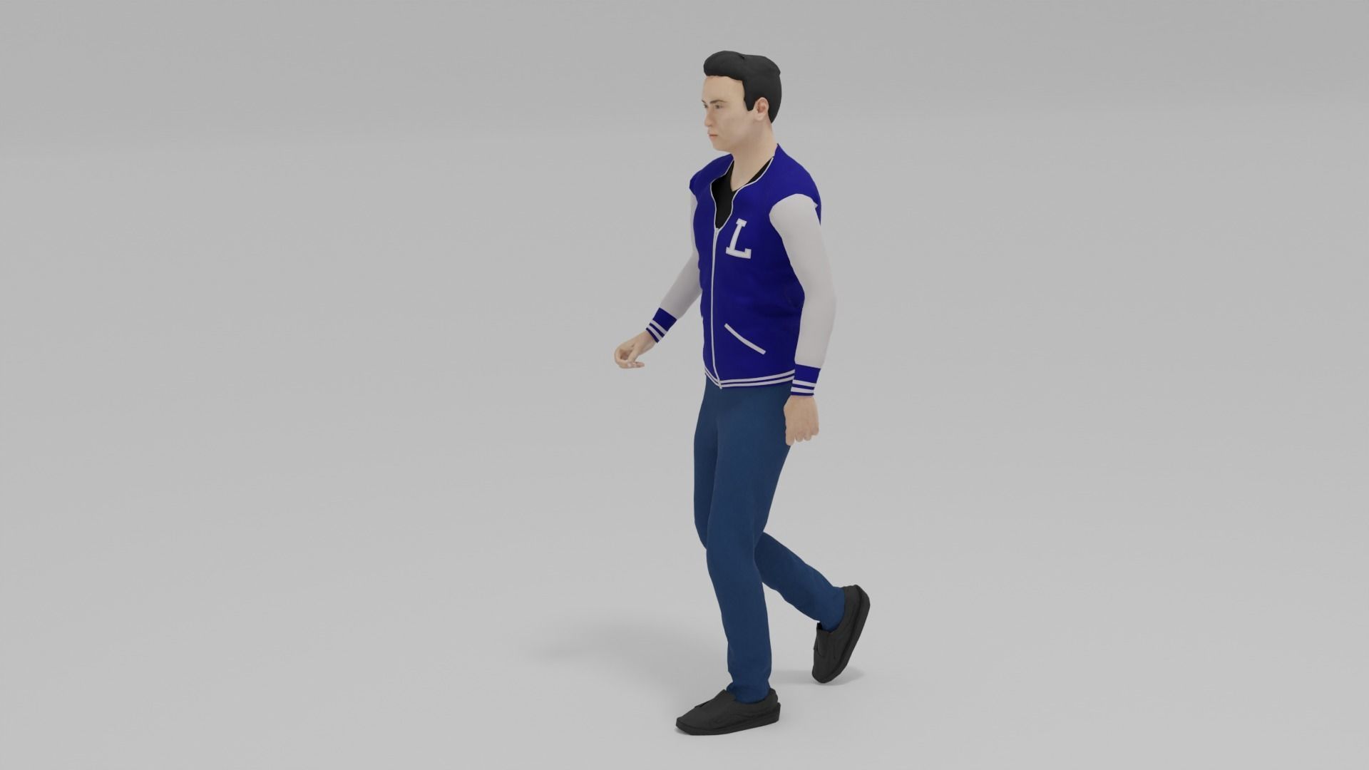 3D model Man Walk Animation VR / AR / low-poly | CGTrader