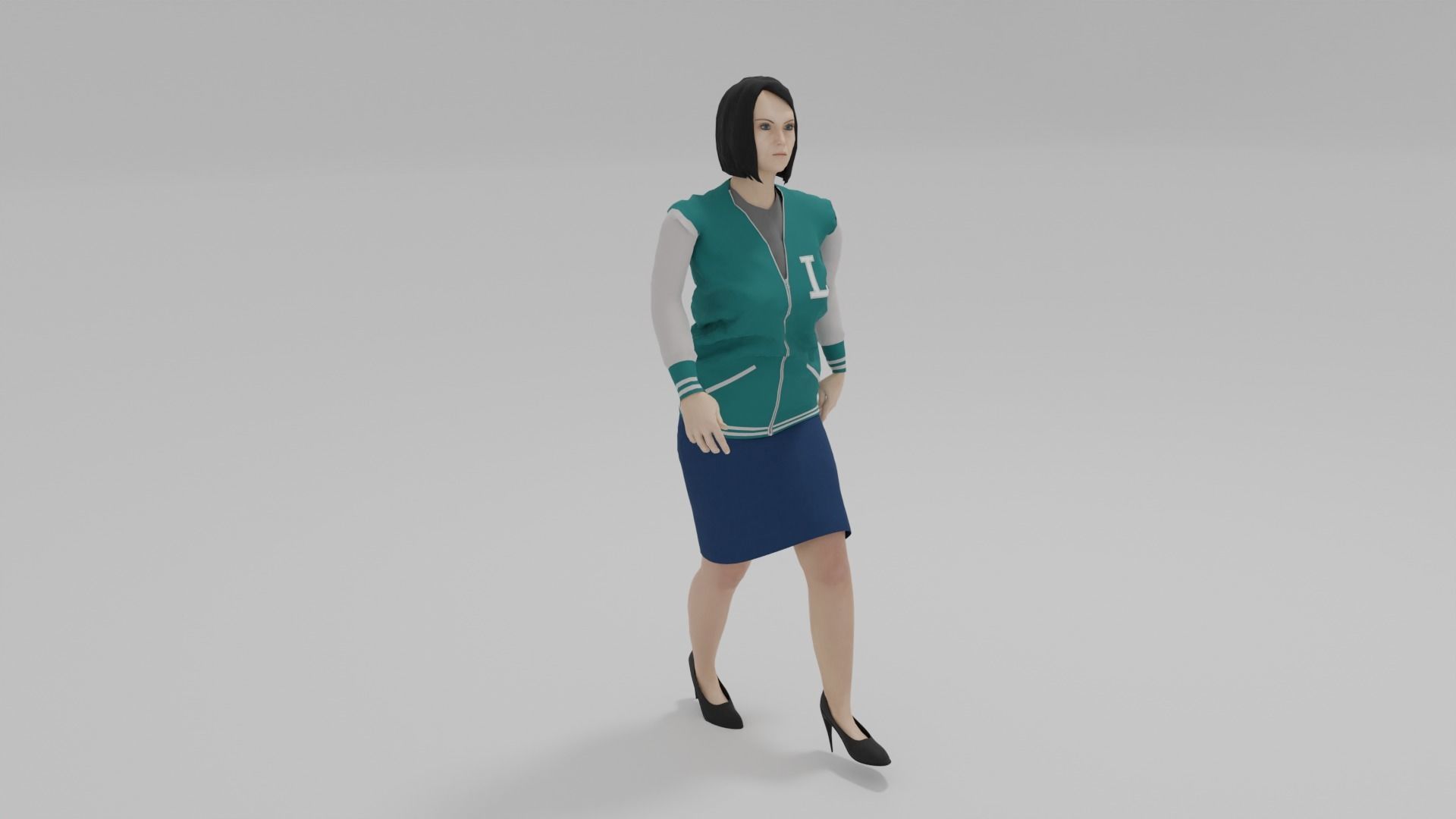 3D model Woman Walk Animation VR / AR / low-poly | CGTrader