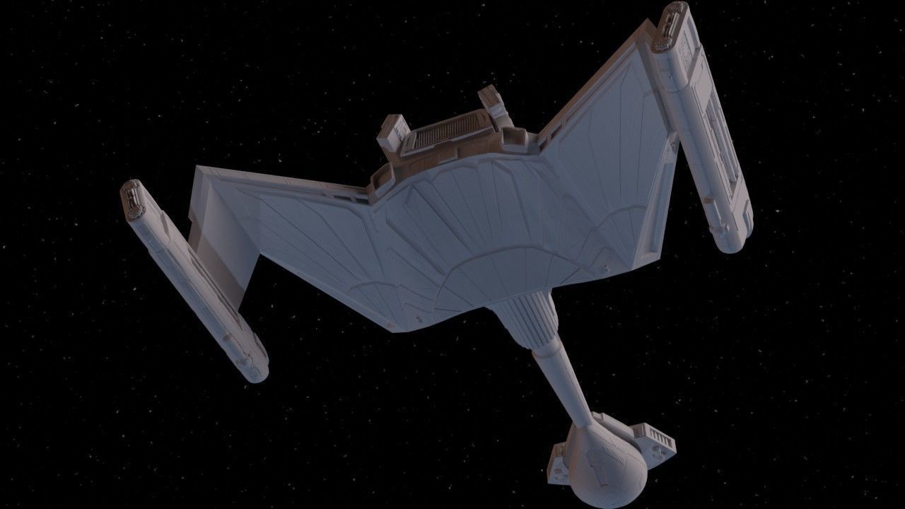 Romulan Stormbird Cruiser 3dprint from Star Trek 3D model 3D printable ...