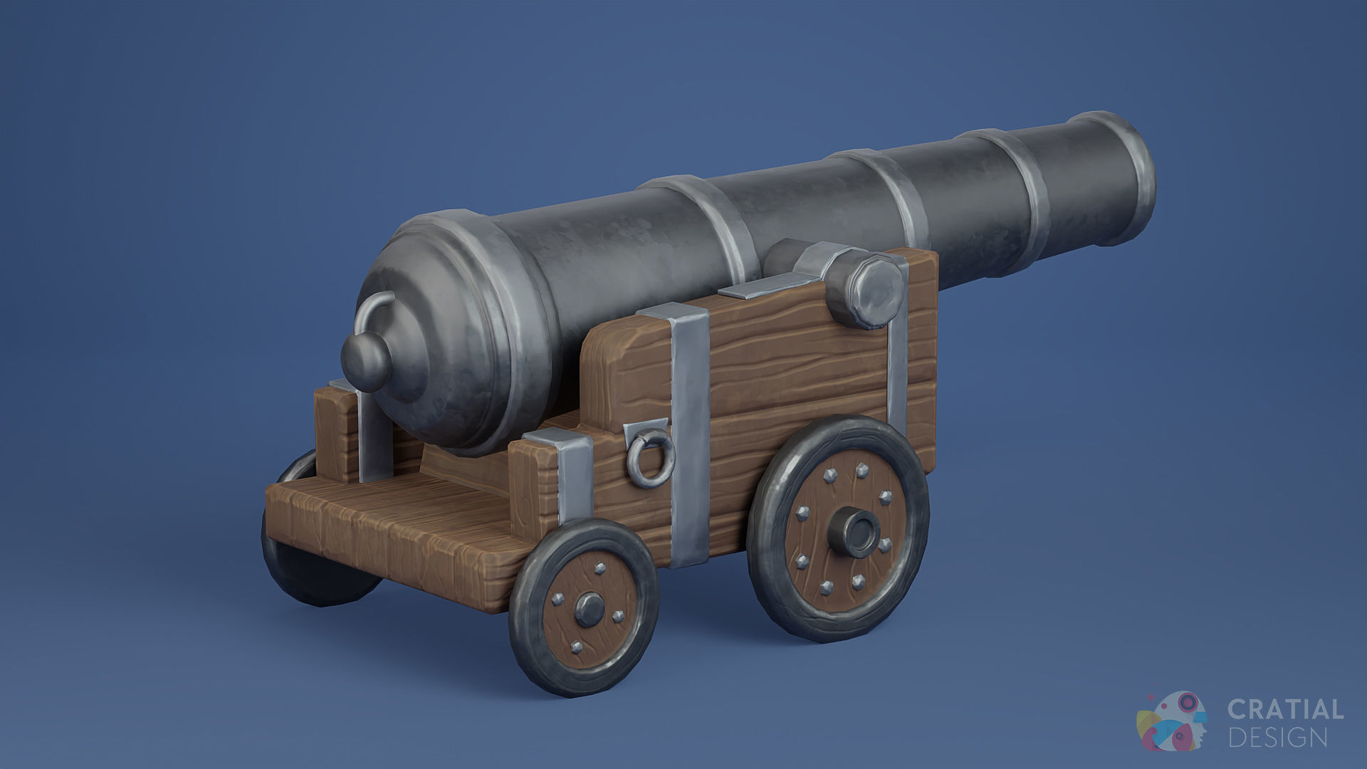Stylized Cannon 3D model | CGTrader