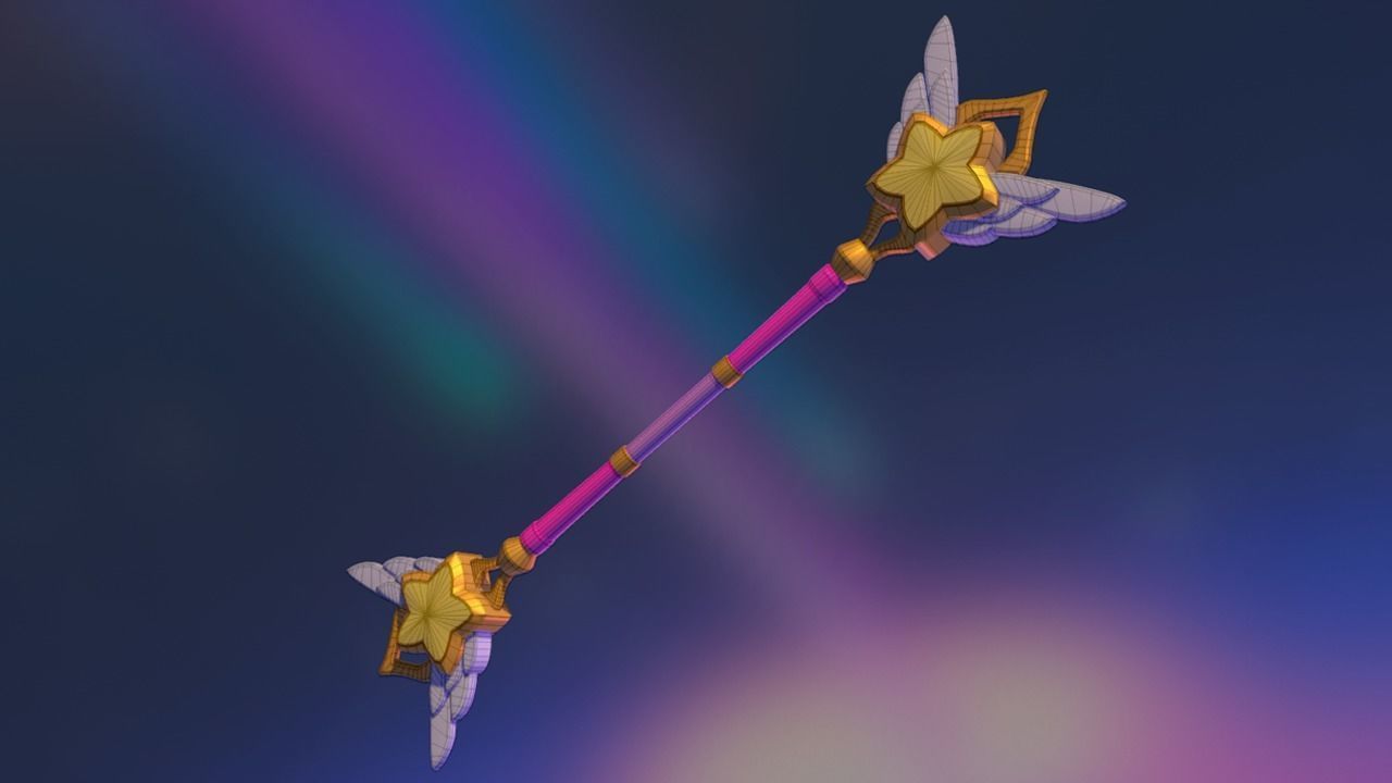 3D model Star Guardian Lux Staff VR / AR / low-poly | CGTrader