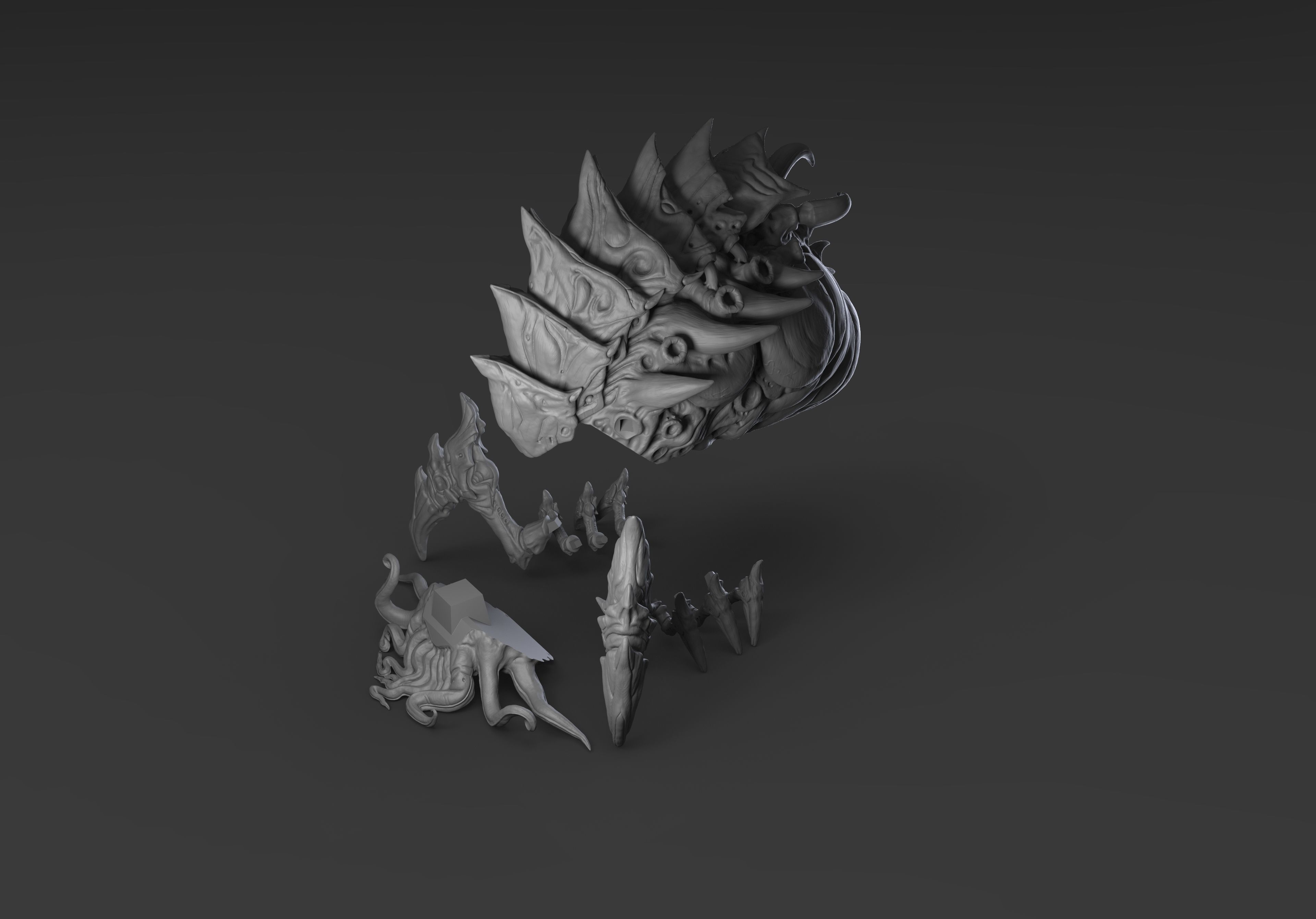 StarCraft2 Infestor 3D model 3D printable | CGTrader
