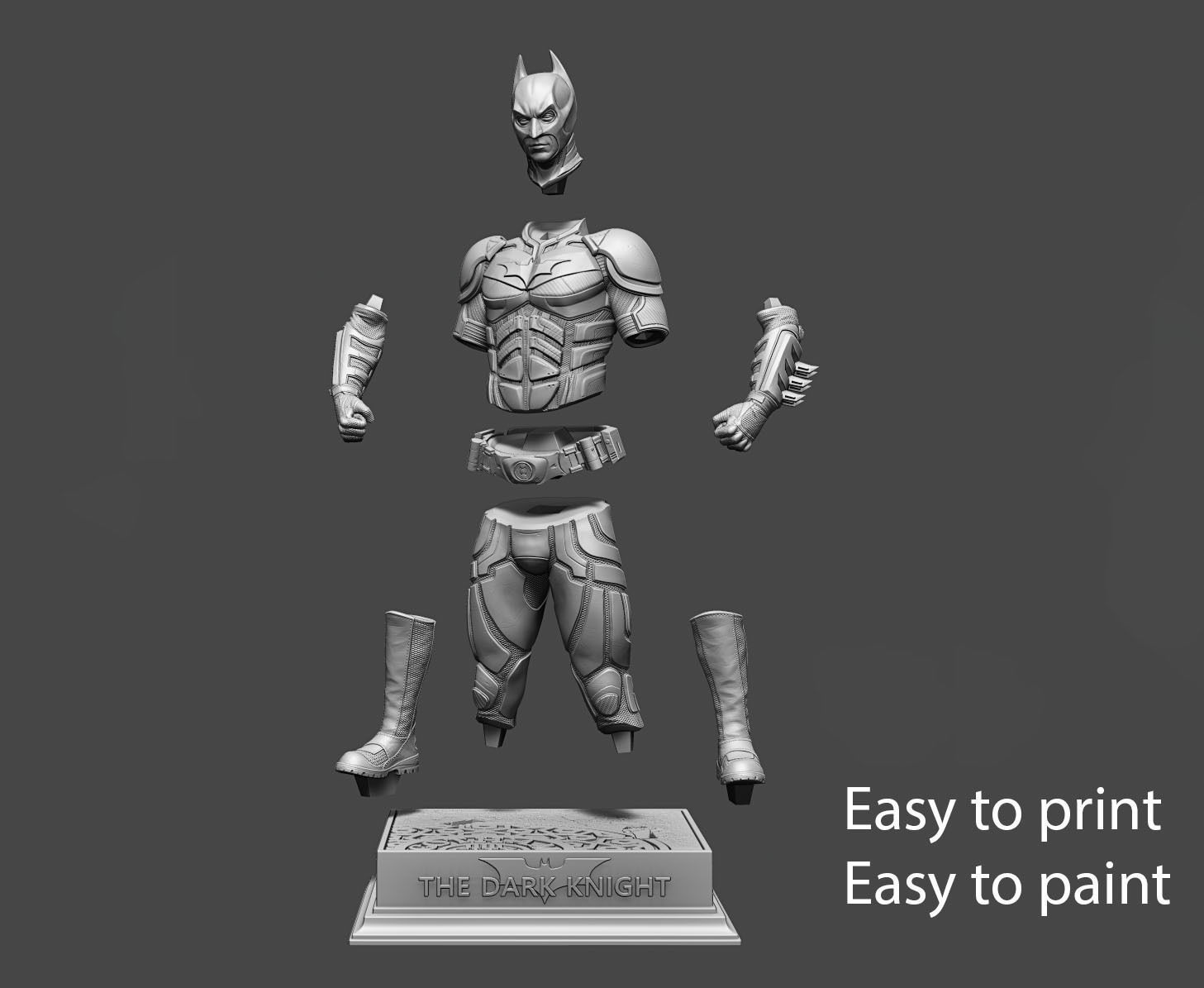Batman The Dark knight Movie 3D model 3D printable | CGTrader