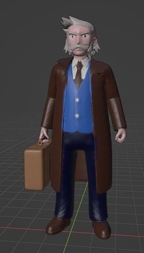 Professor Rowan 3D model 3D printable | CGTrader