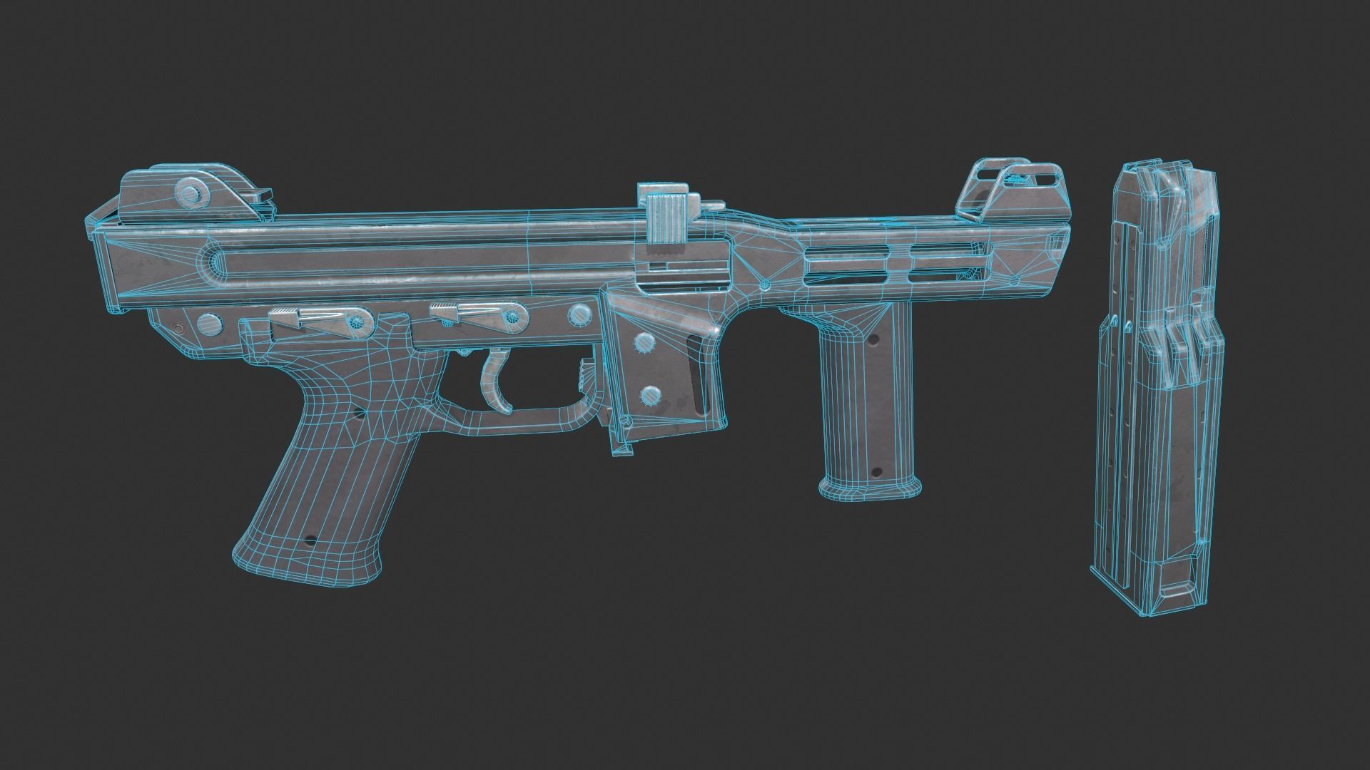 3D model Spectre M4 SMG VR / AR / low-poly | CGTrader