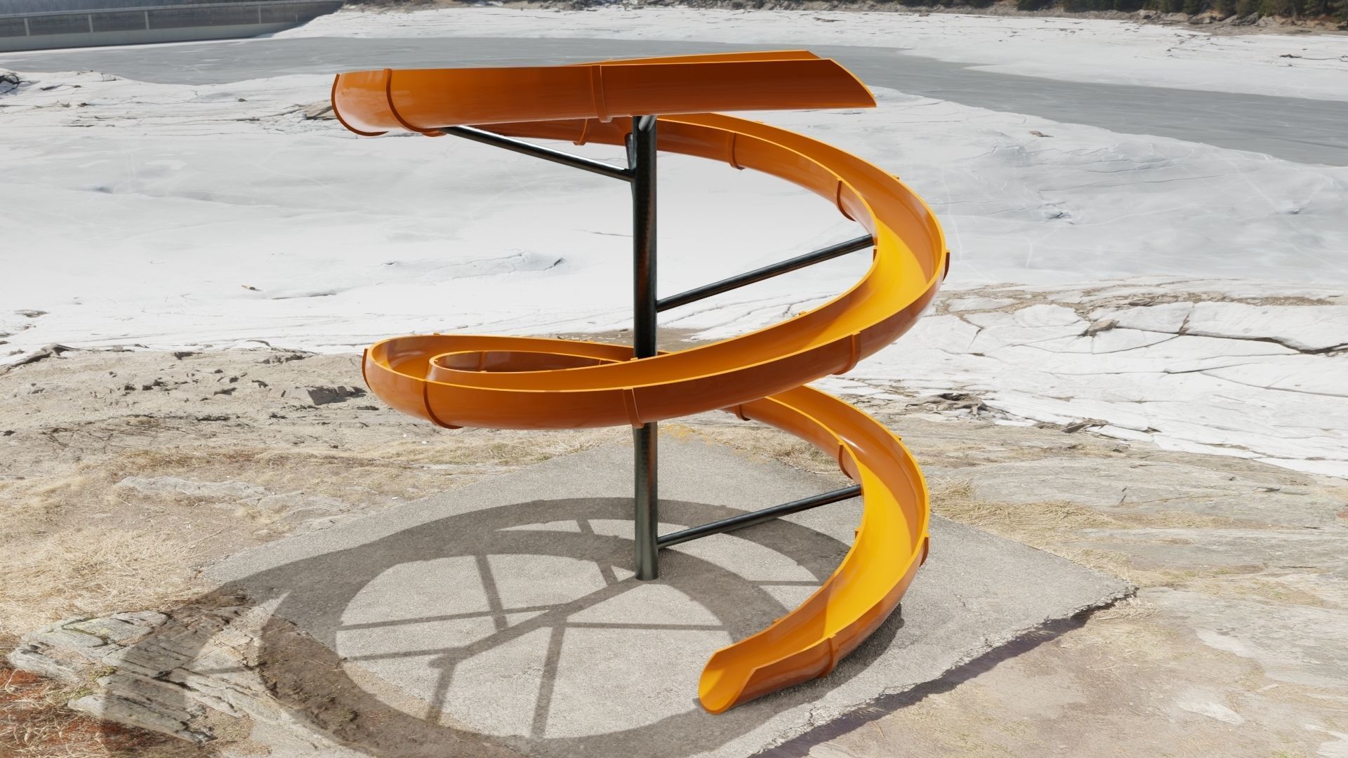 3D model Water Slide VR / AR / low-poly | CGTrader