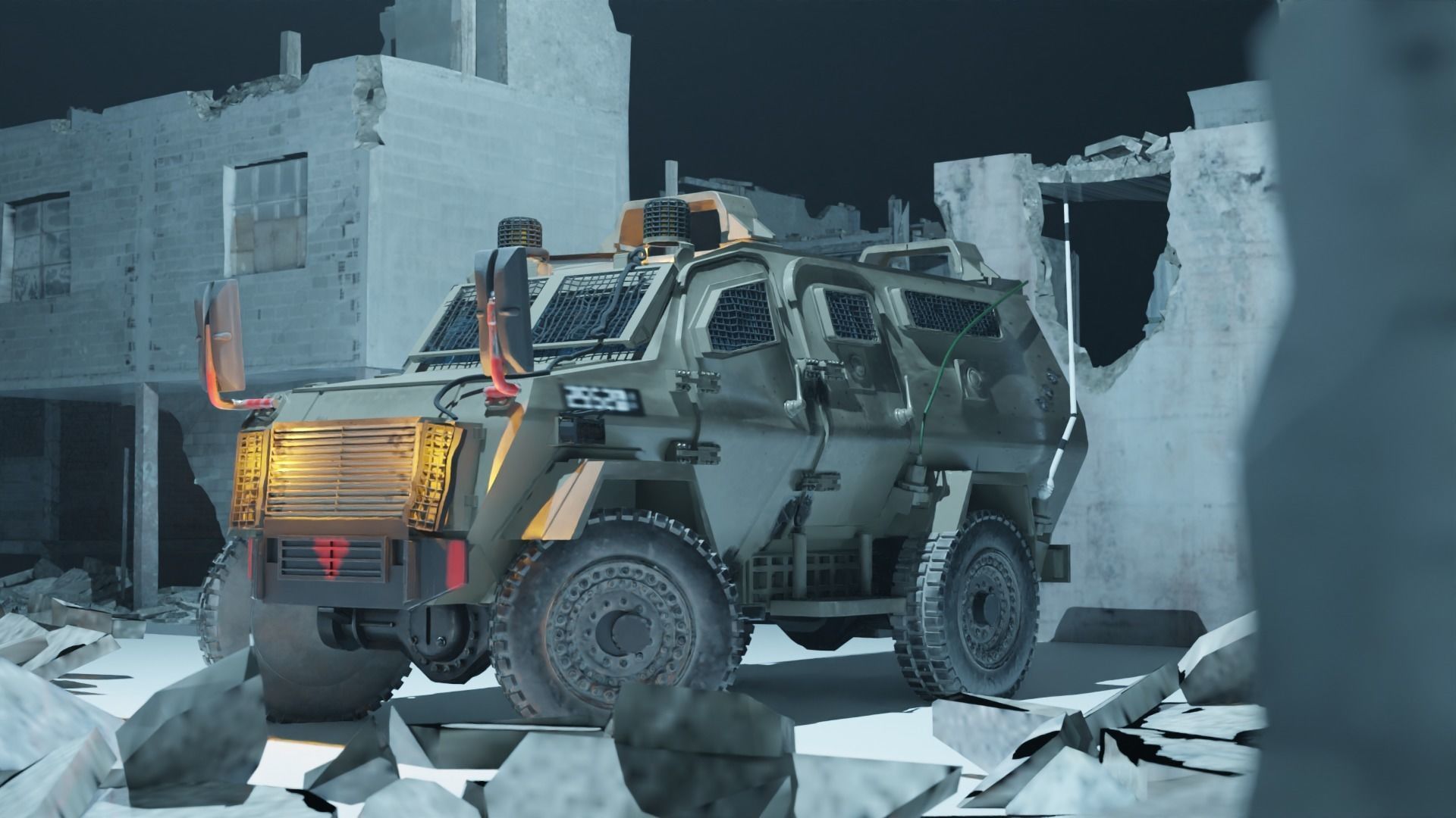 Wolf Zeev IDF armored vehicle 3D model | CGTrader