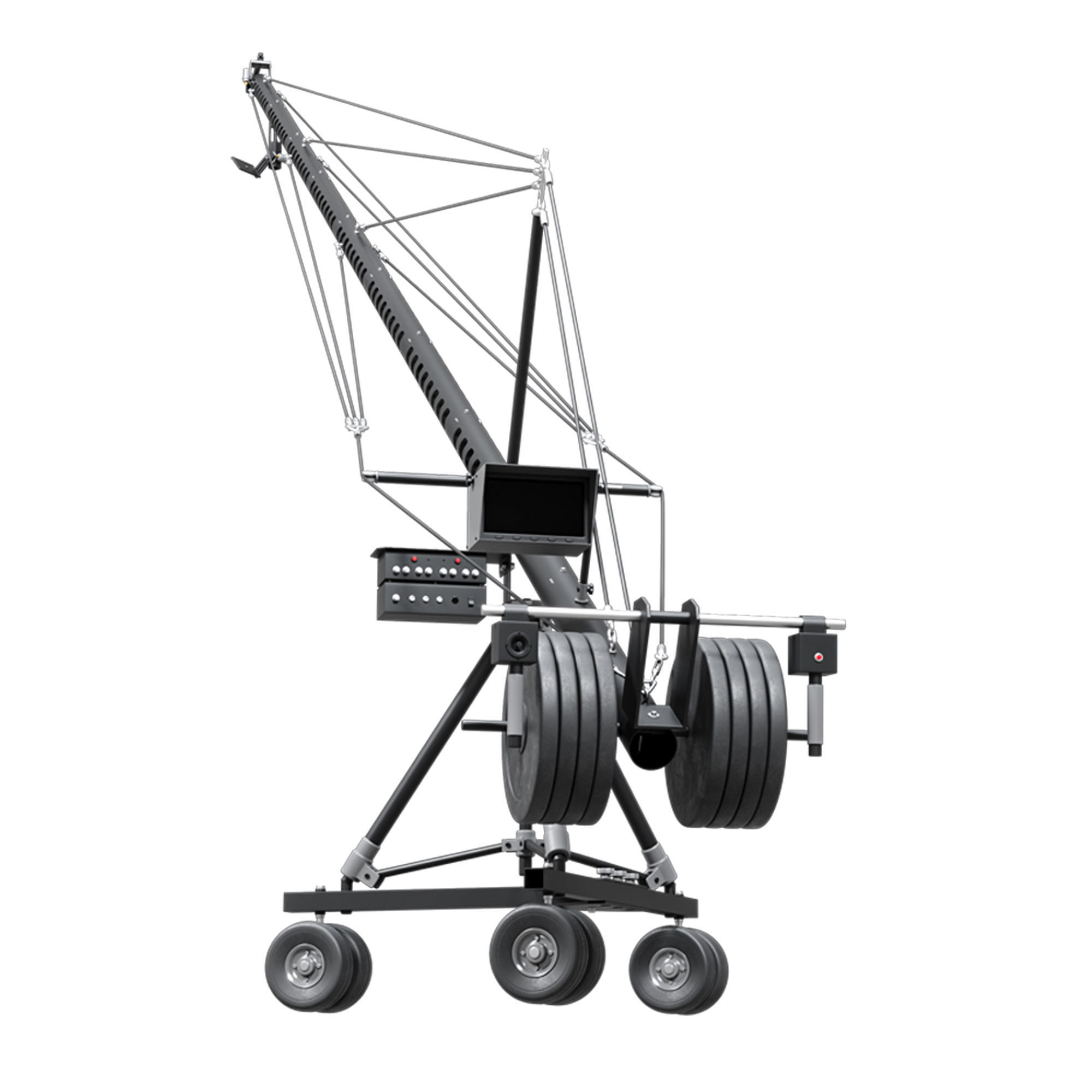 Cinema Crane Camera Silver 3D model | CGTrader