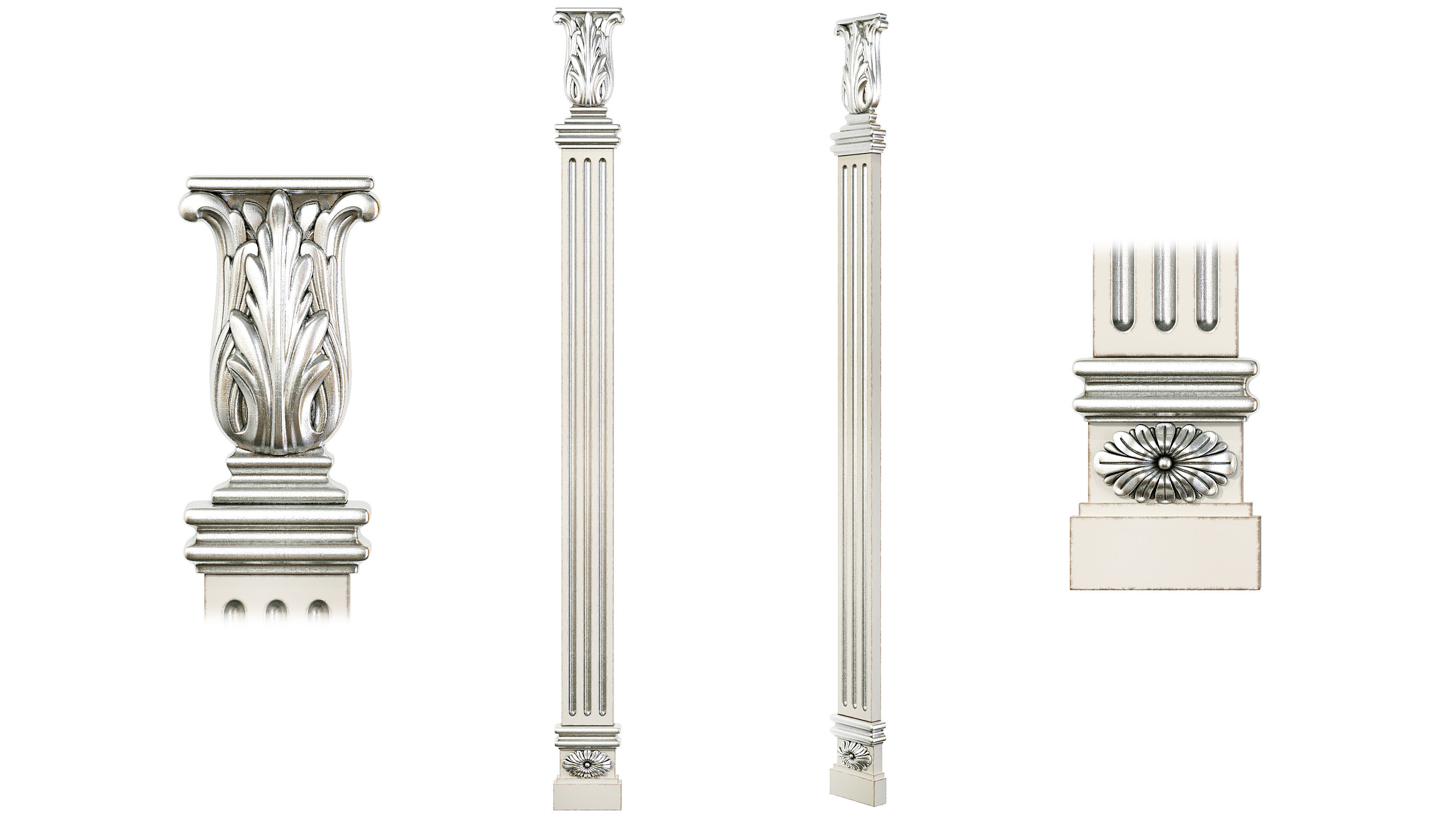 Classic pilaster 05 3D model | CGTrader
