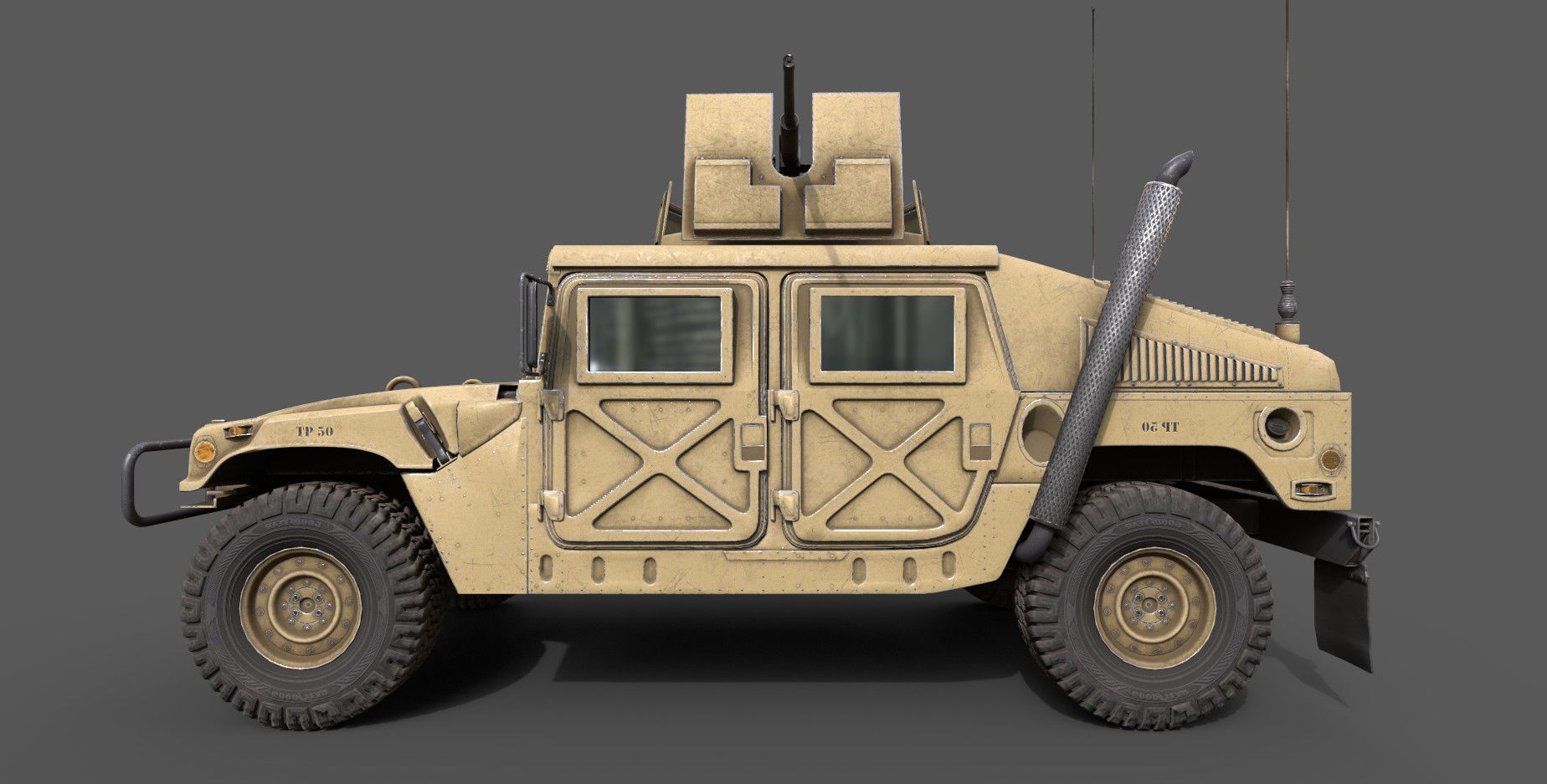 3D model Game-Ready Military Humvee VR / AR / low-poly | CGTrader