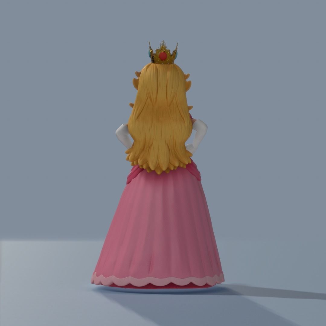 Princess Peach 3D model 3D printable | CGTrader